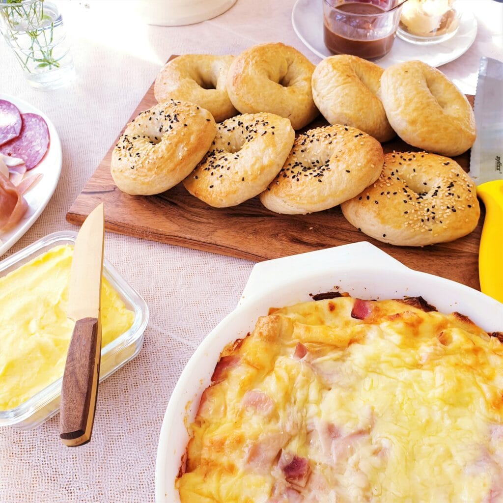 Lighter Ham & Cheese Breakfast Casserole – Feast Glorious Feast