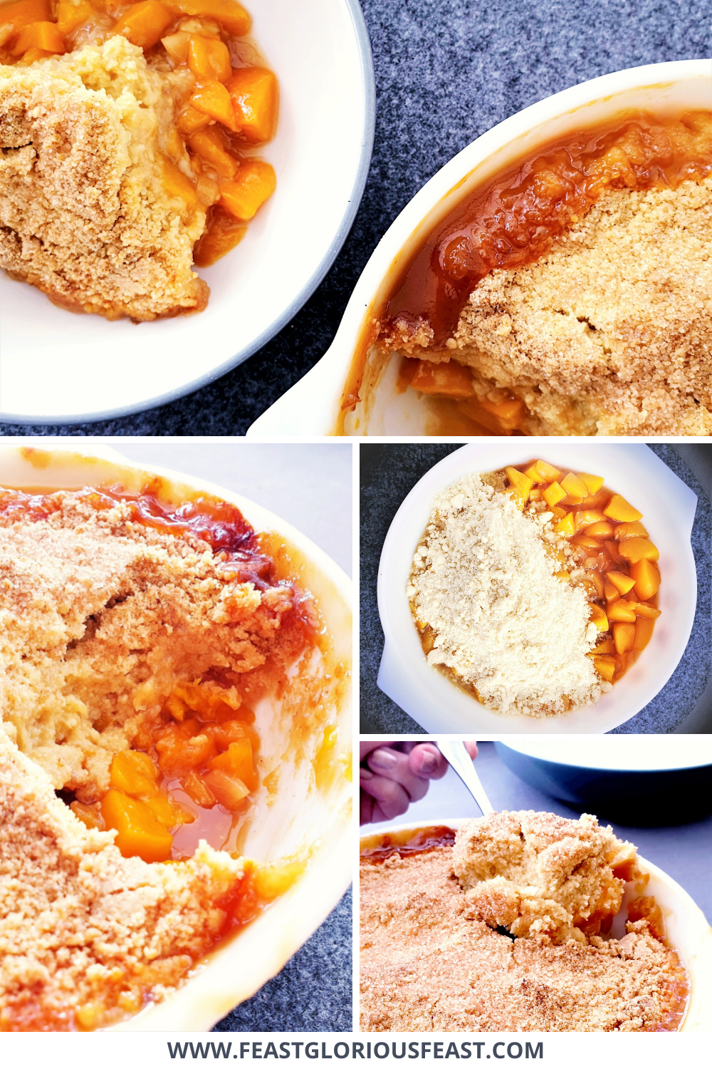 Peach & Ginger Crumble – Feast Glorious Feast