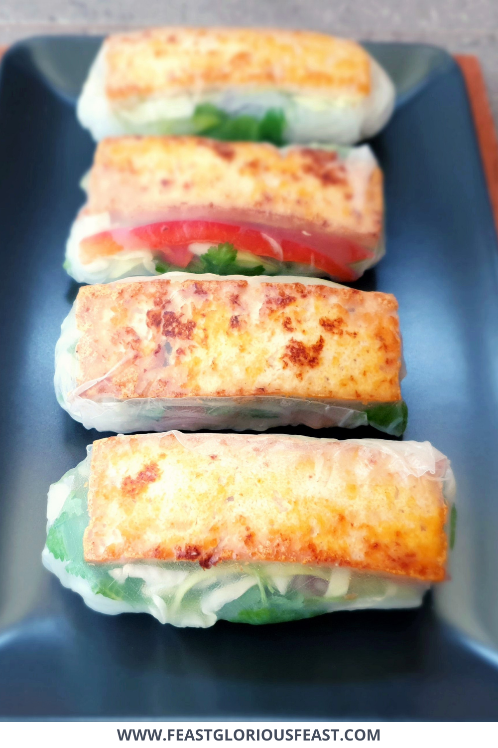Tofu Spring Rolls (Vietnamese Summer Rolls) – Feast Glorious Feast