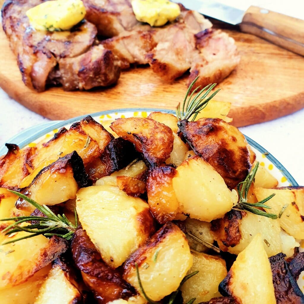 Roasted Potato Cubes with Rosemary – Feast Glorious Feast