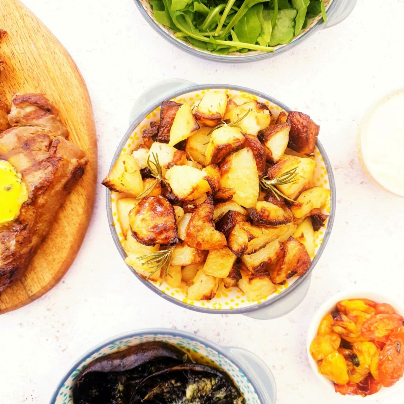 Roasted Potato Cubes with Rosemary – Feast Glorious Feast