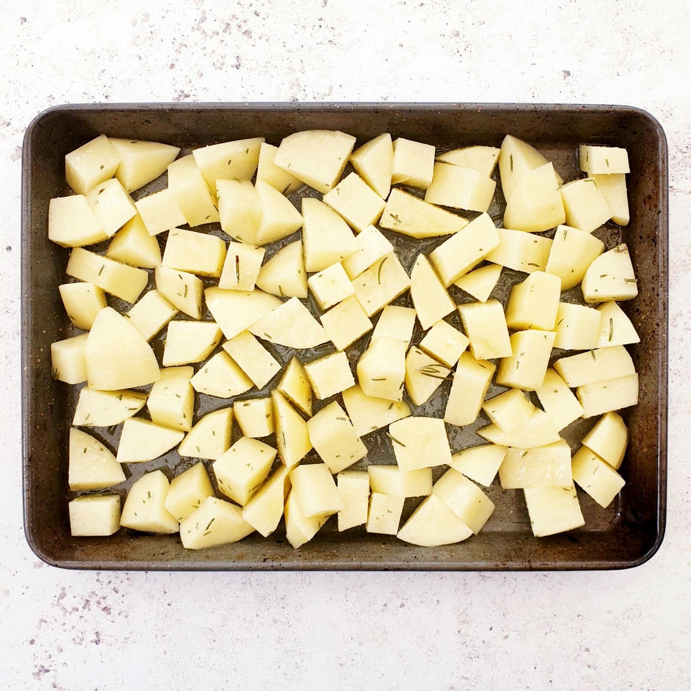 Roasted Potato Cubes with Rosemary – Feast Glorious Feast