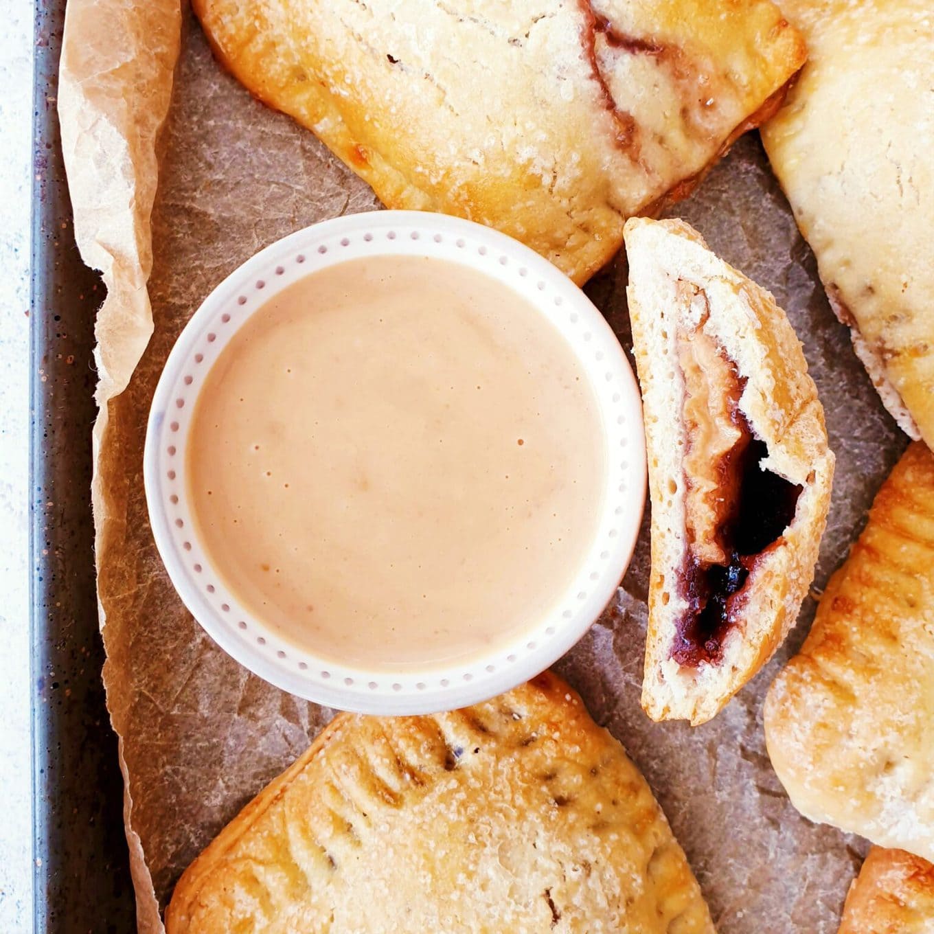 Sweet Pizza Pockets (Peanut Butter & Jelly) – Feast Glorious Feast