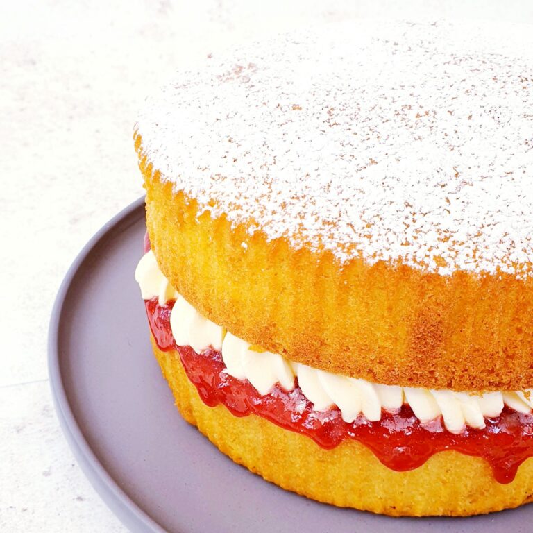Victoria Sandwich Cake with Buttercream – Feast Glorious Feast