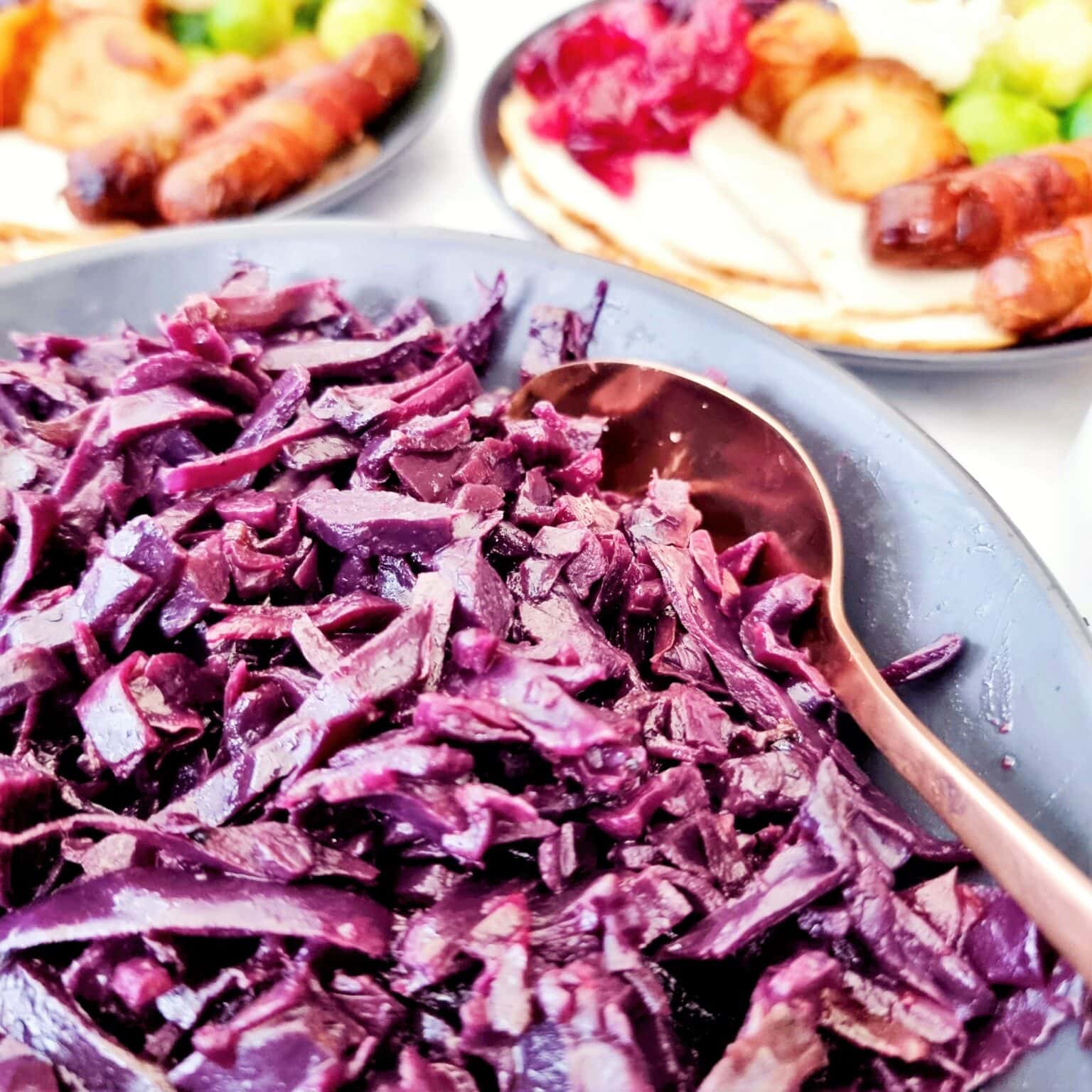 Braised Red Cabbage - No Apple or Spices – Feast Glorious Feast