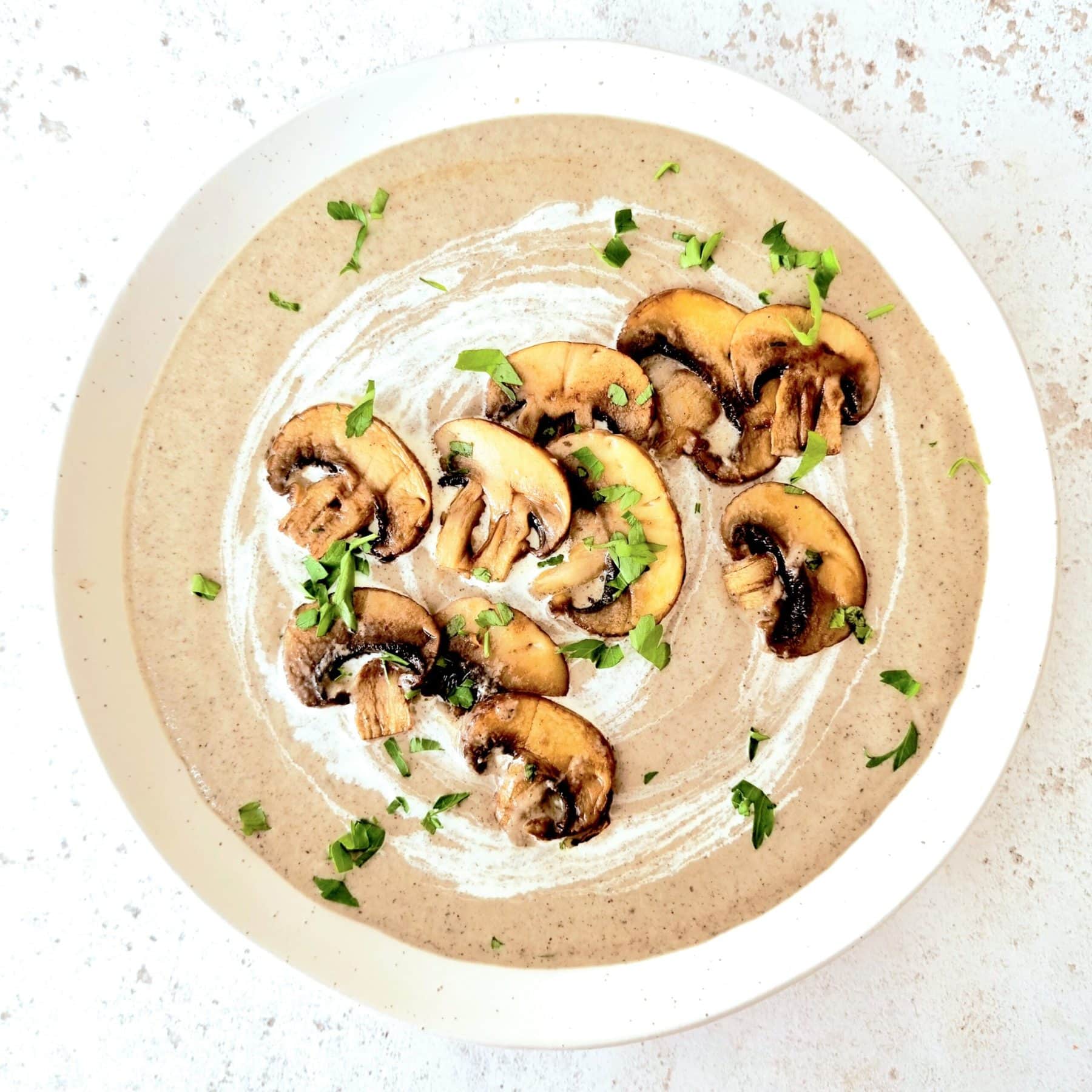 Creamy Garlic Mushroom Soup – Feast Glorious Feast
