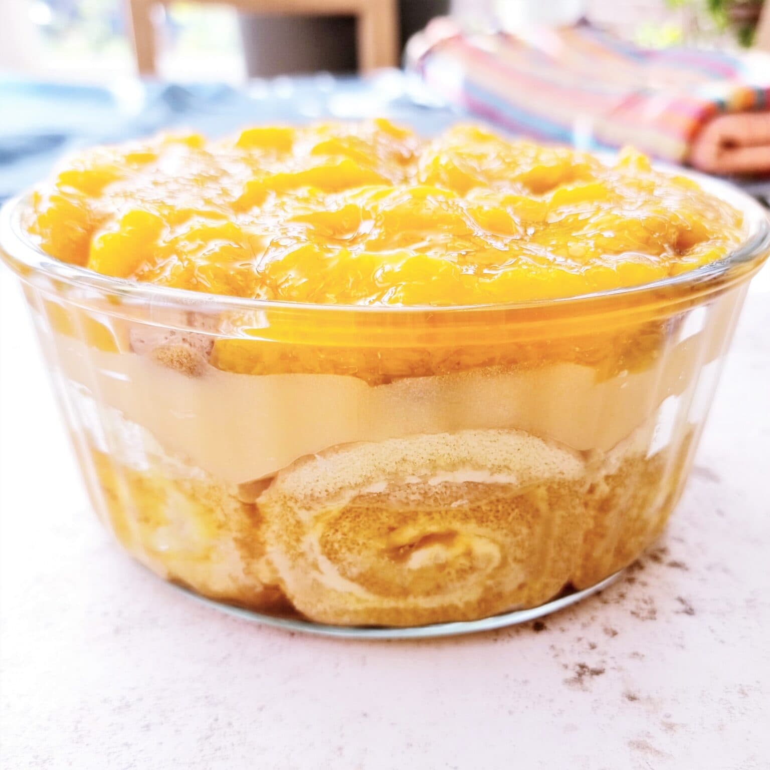 Cheat’s Platinum Jubilee Pudding - Lemon Swiss Roll & Amaretti Trifle ...