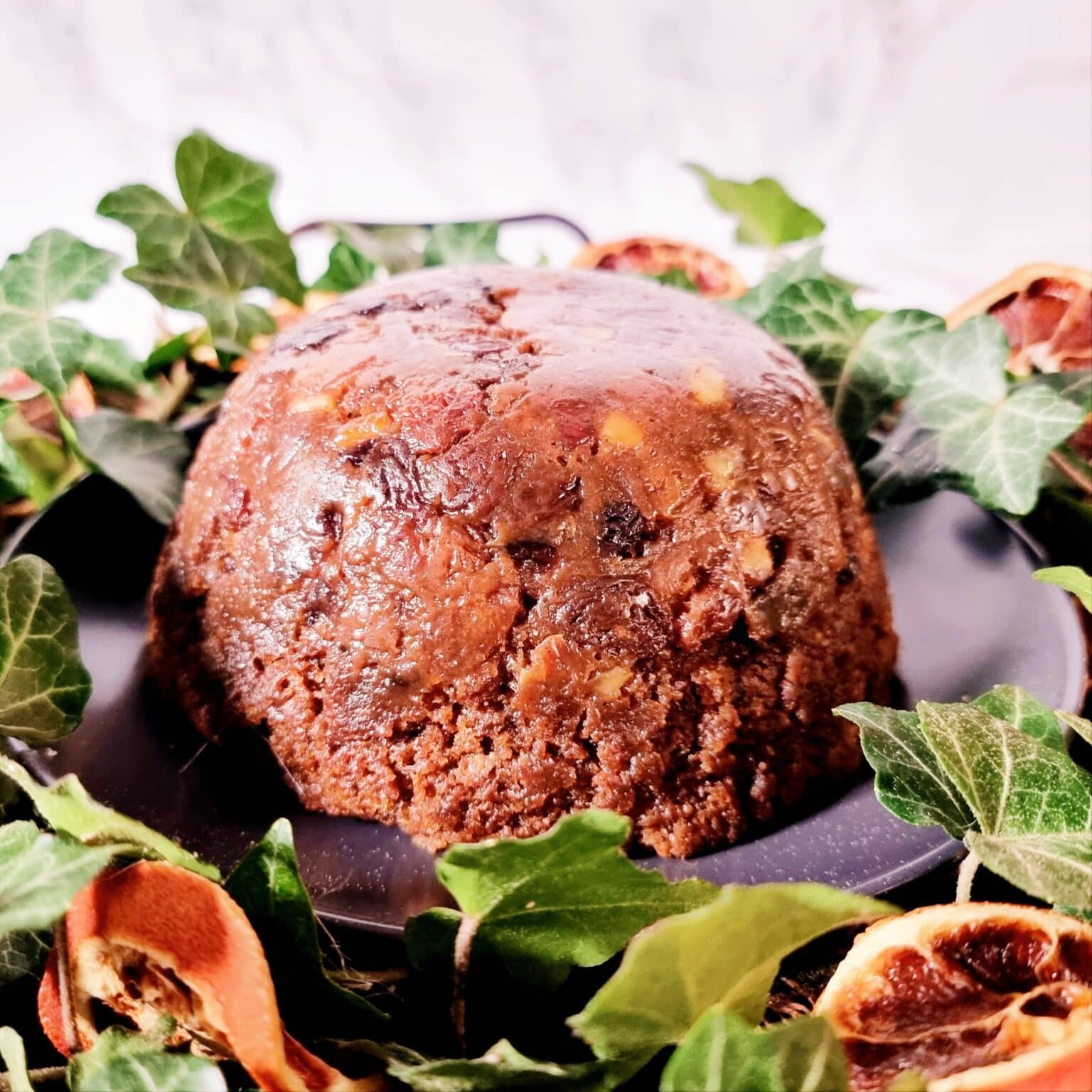 Cheat’s Microwave Christmas Pudding – Feast Glorious Feast