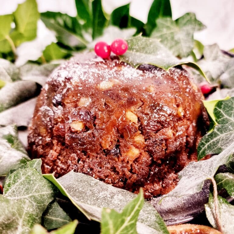 Cheat’s Microwave Christmas Pudding – Feast Glorious Feast