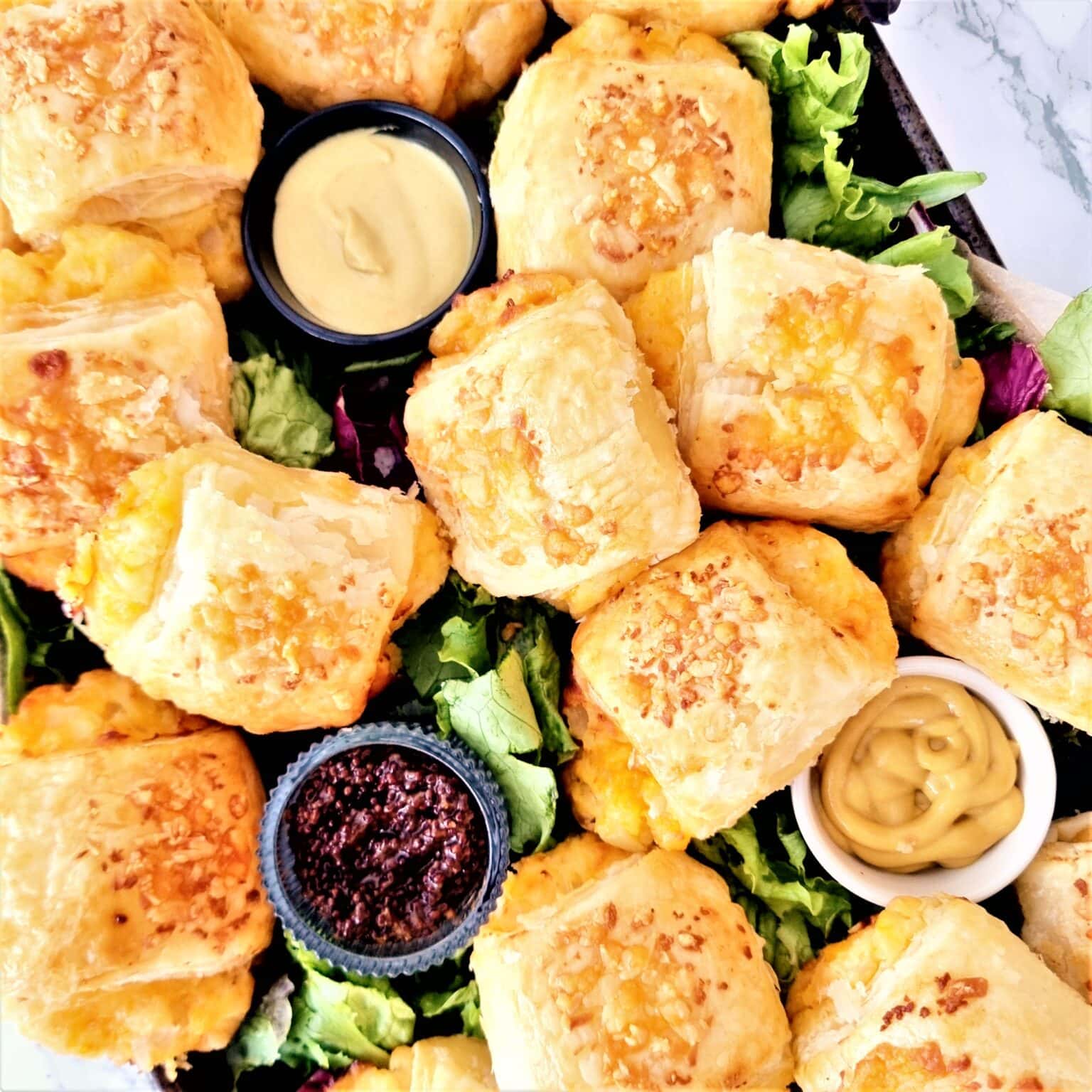 Cheese & Onion Rolls with Puff Pastry – Feast Glorious Feast