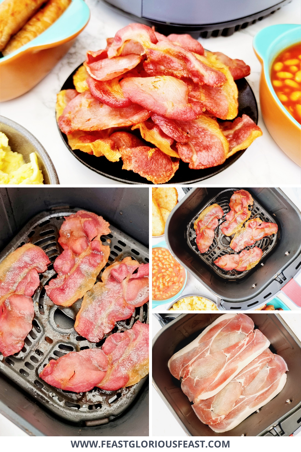 How to Air Fry Thin Cut Back Bacon – Feast Glorious Feast
