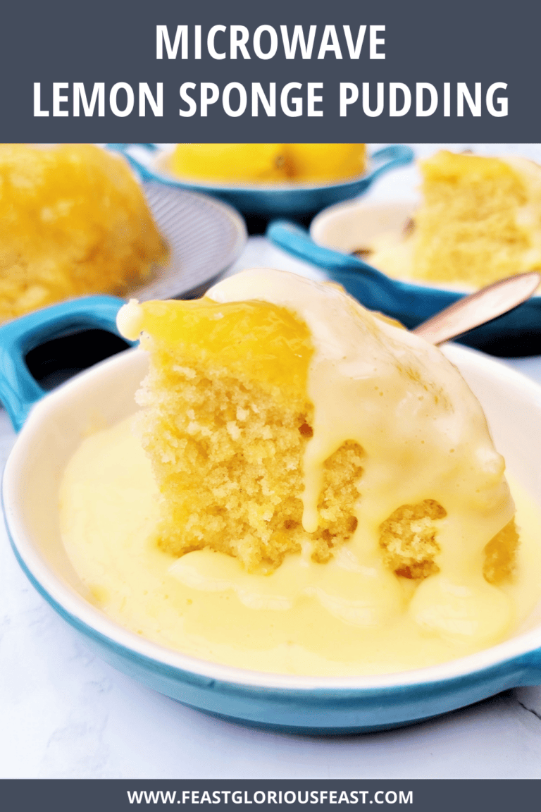 Microwave Lemon Sponge Pudding – Feast Glorious Feast