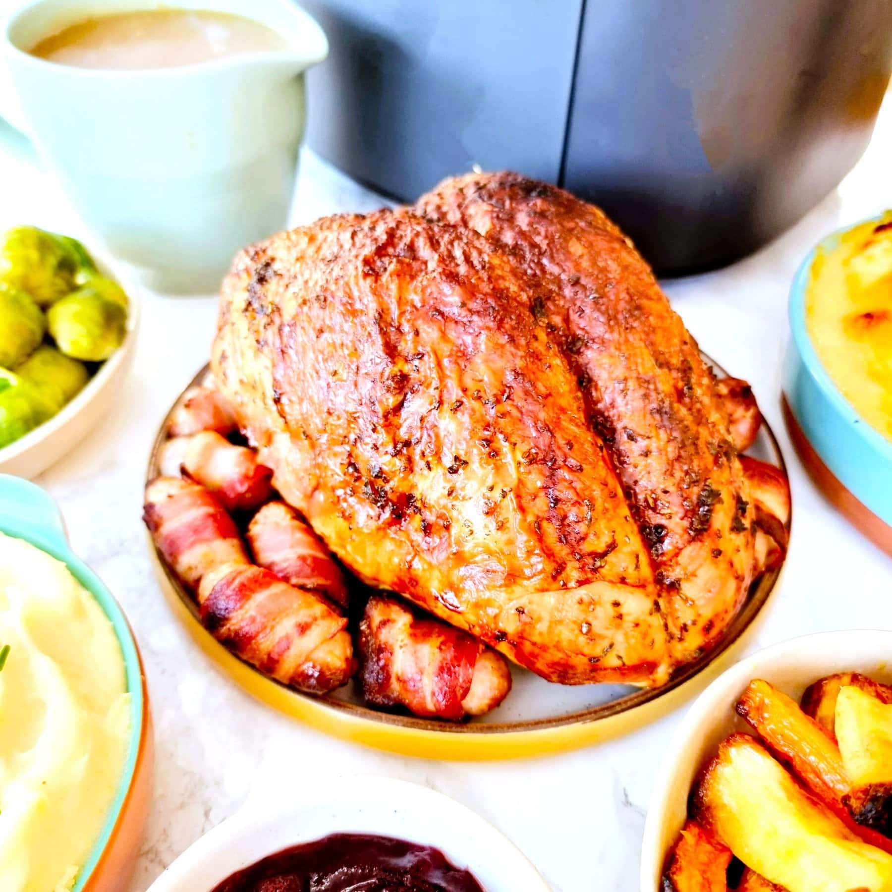 Air Fryer Small Turkey Crown with Gravy – Feast Glorious Feast