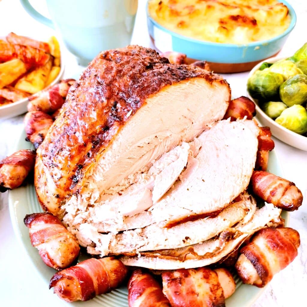 Air Fryer Small Turkey Crown with Gravy – Feast Glorious Feast