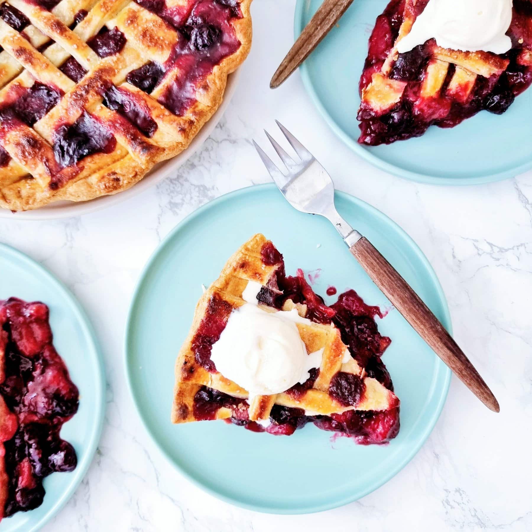 American Strawberry Blueberry Pie – Feast Glorious Feast