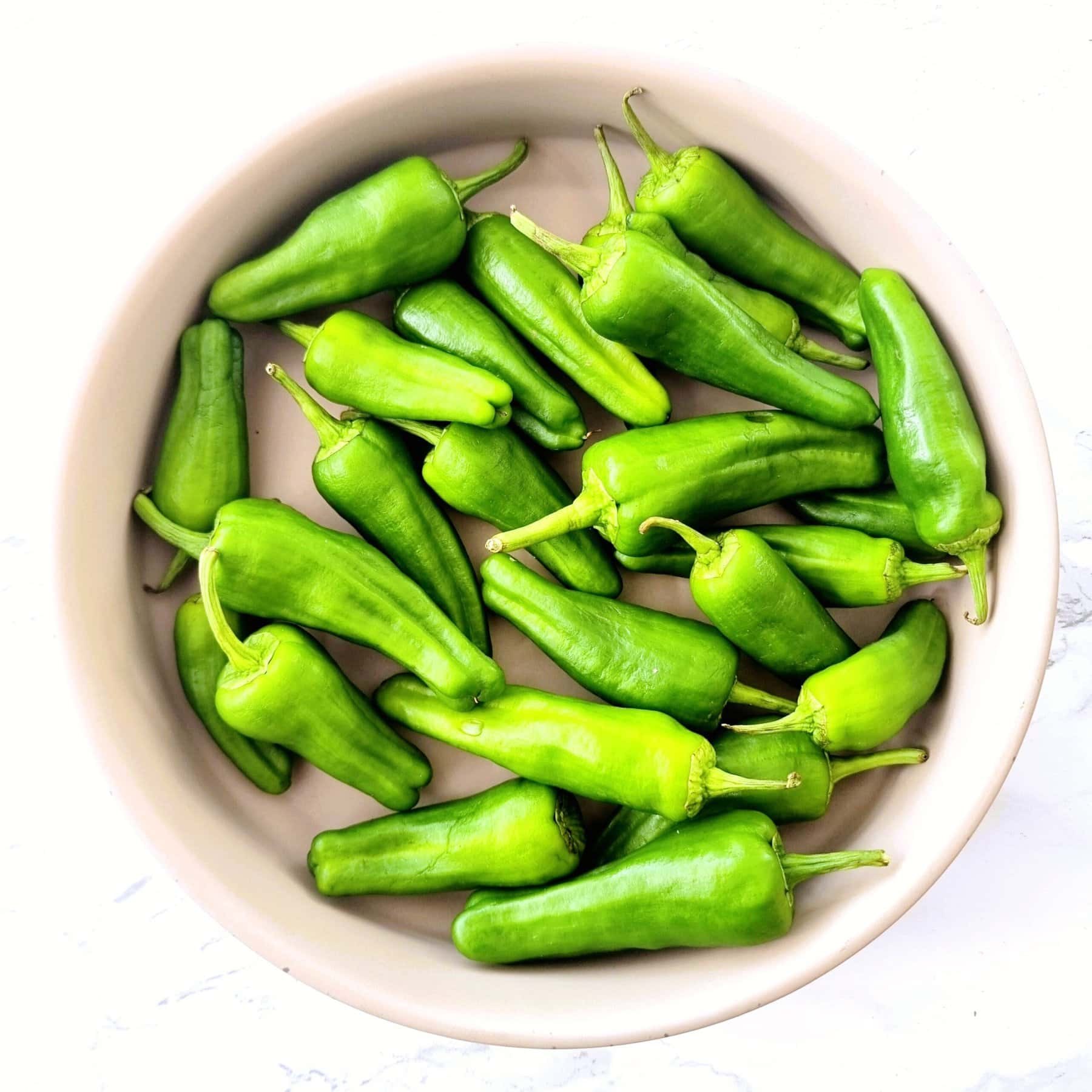 Air Fried Lemon Chilli Padron Peppers – Feast Glorious Feast