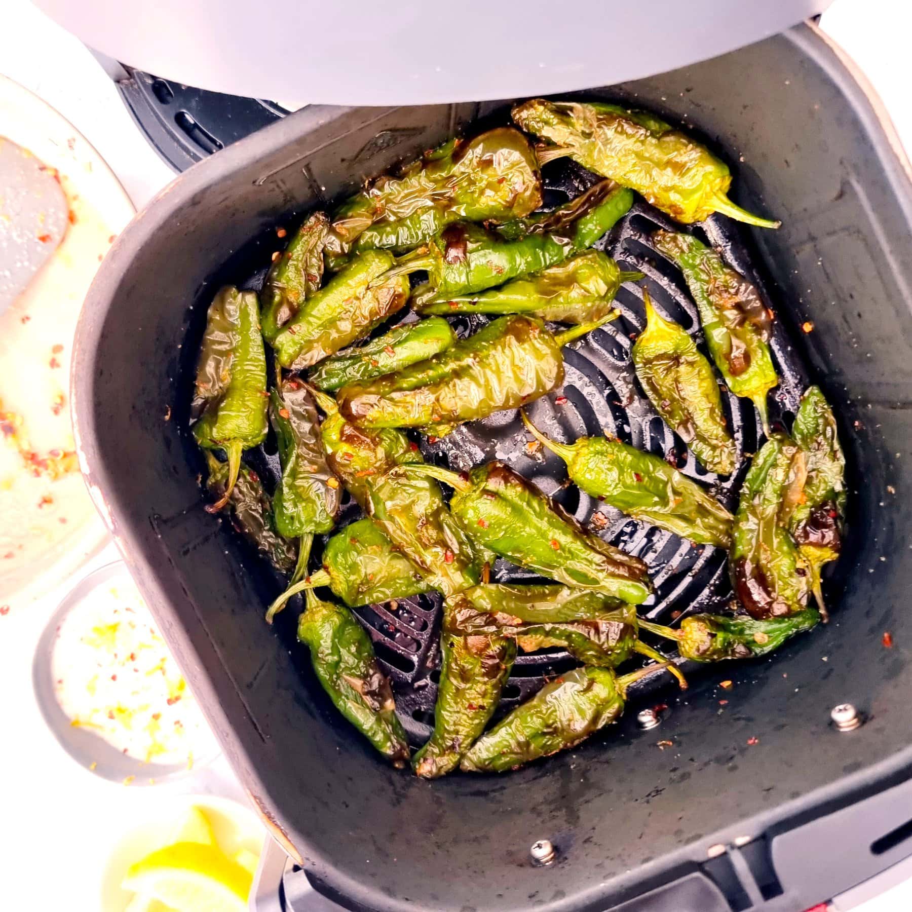 Air Fried Lemon Chilli Padron Peppers – Feast Glorious Feast