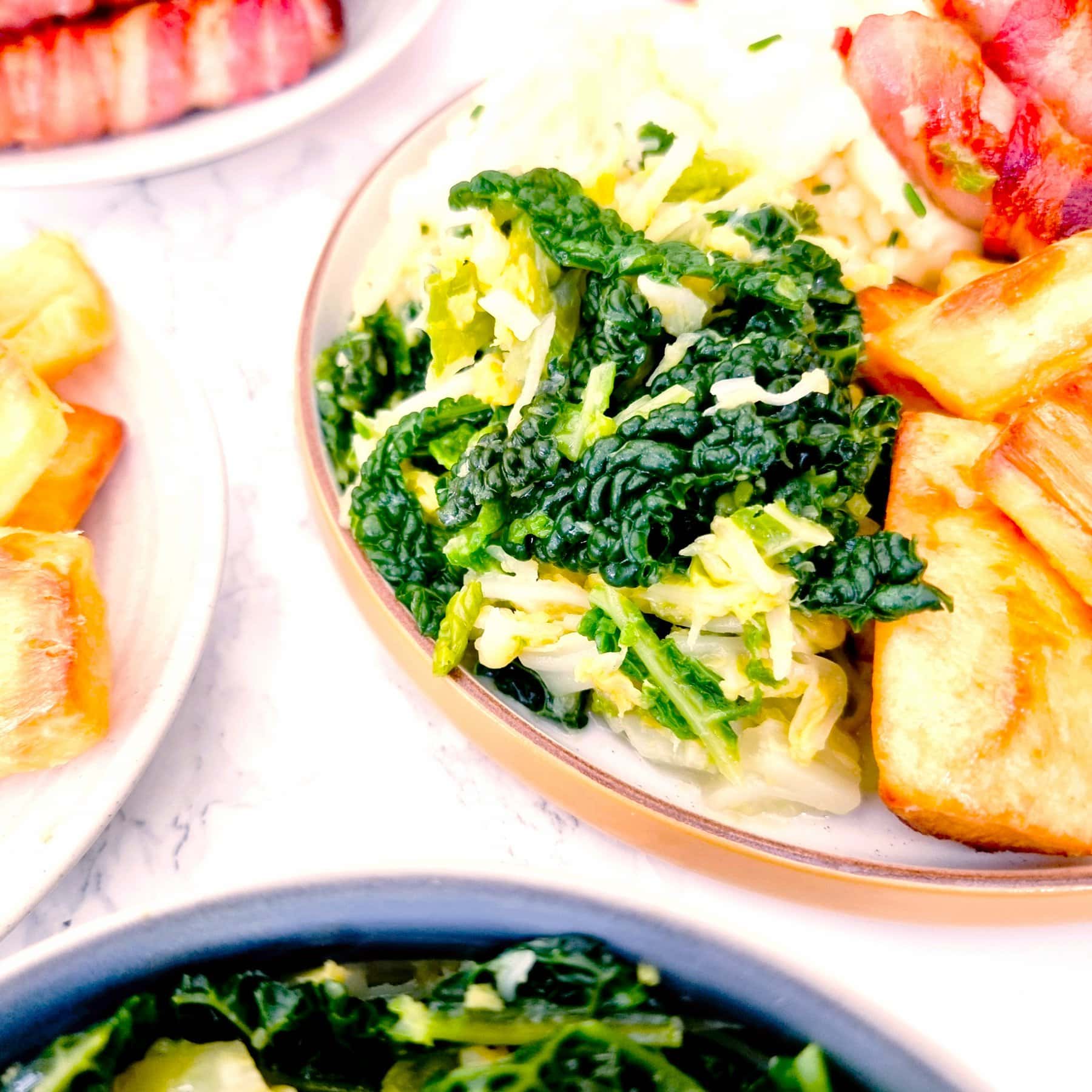 Simple Buttered Savoy Cabbage – Feast Glorious Feast