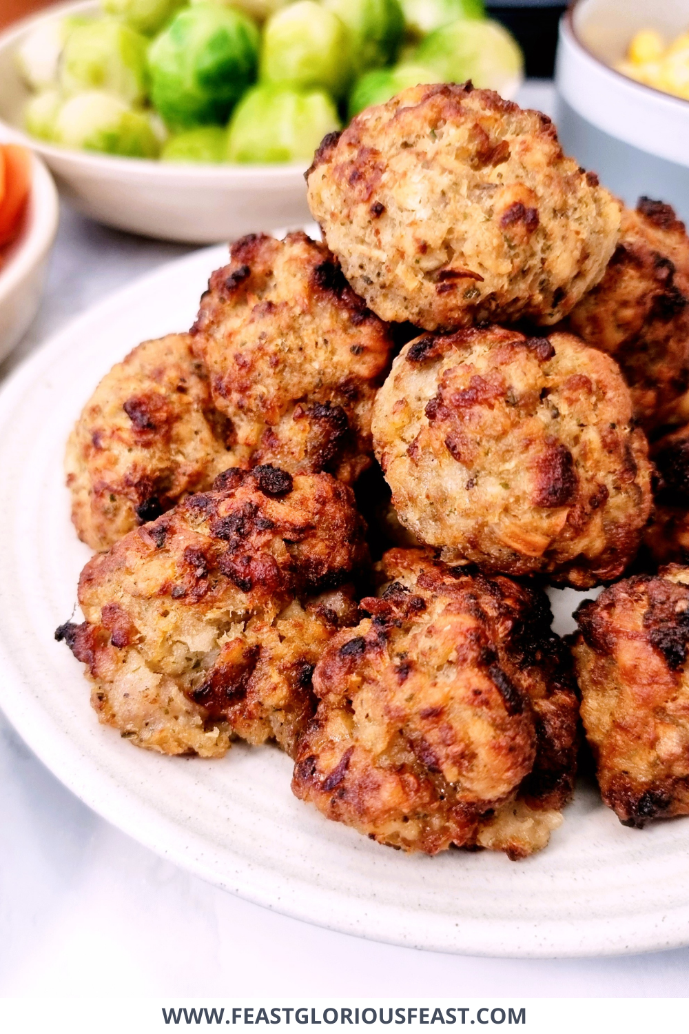Air Fryer Sausage Meat Stuffing Balls – Feast Glorious Feast