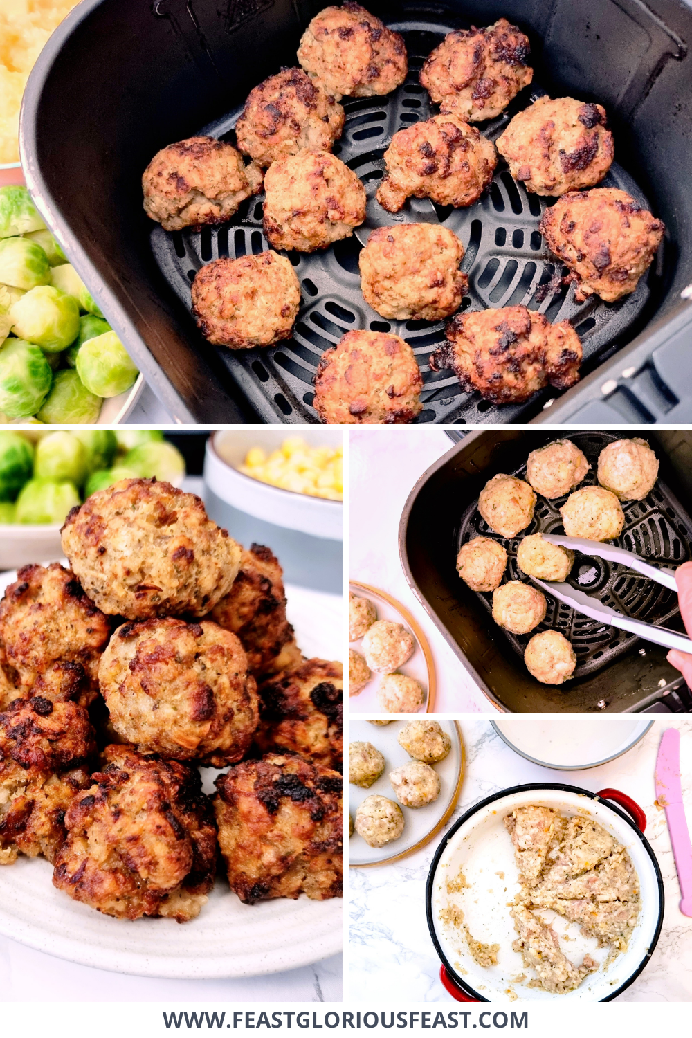 Air Fryer Sausage Meat Stuffing Balls – Feast Glorious Feast
