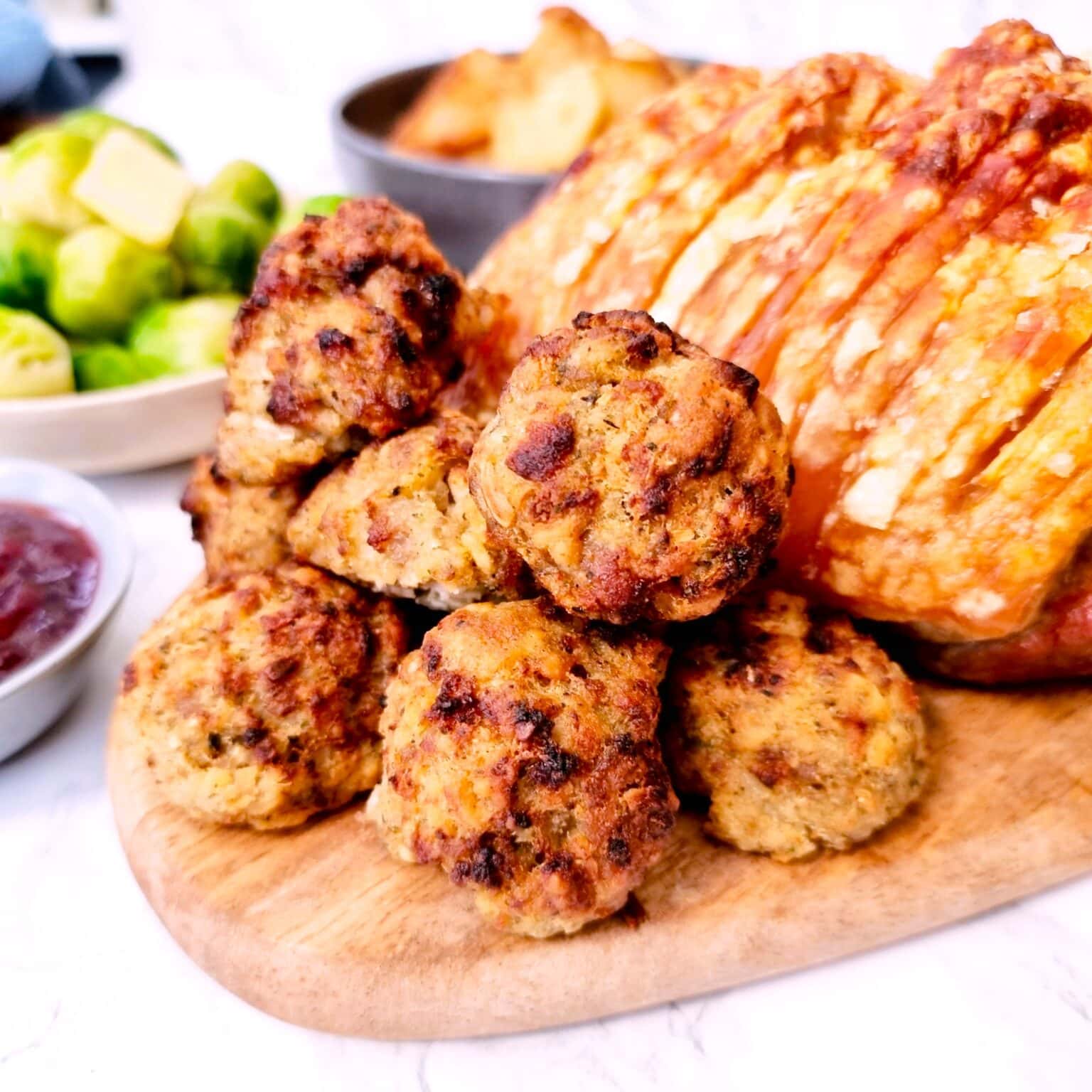 Air Fryer Sausage Meat Stuffing Balls – Feast Glorious Feast