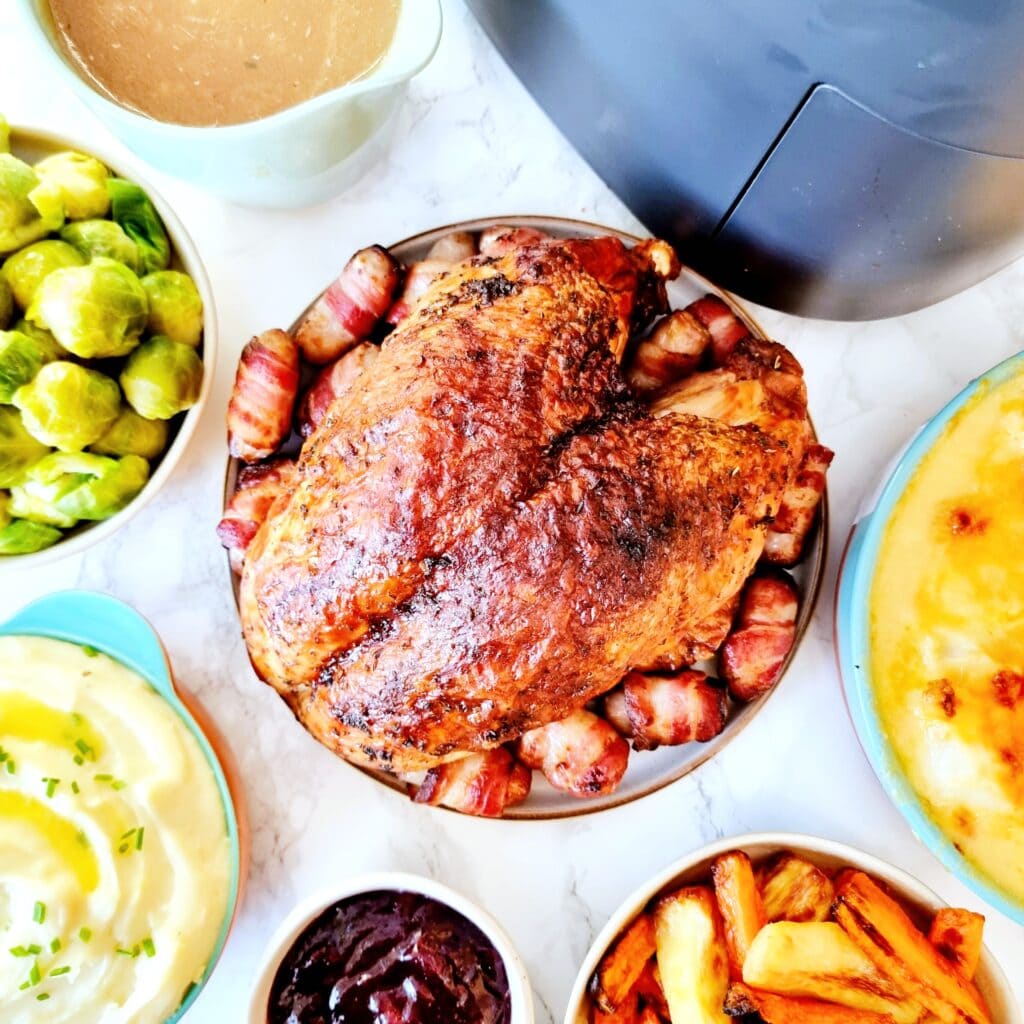 Air Fryer Small Turkey Crown with Gravy – Feast Glorious Feast