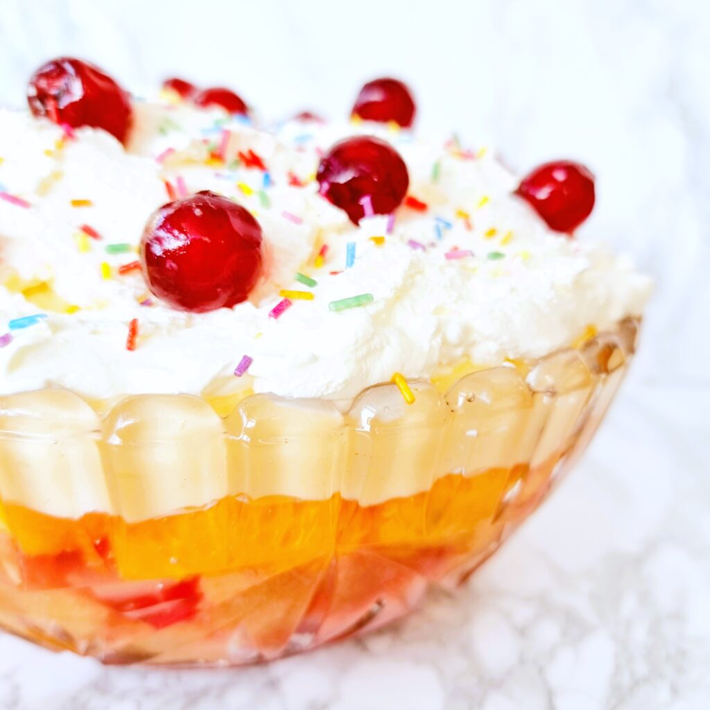 Easy Sherry Trifle with Jelly & Sponge Fingers – Feast Glorious Feast