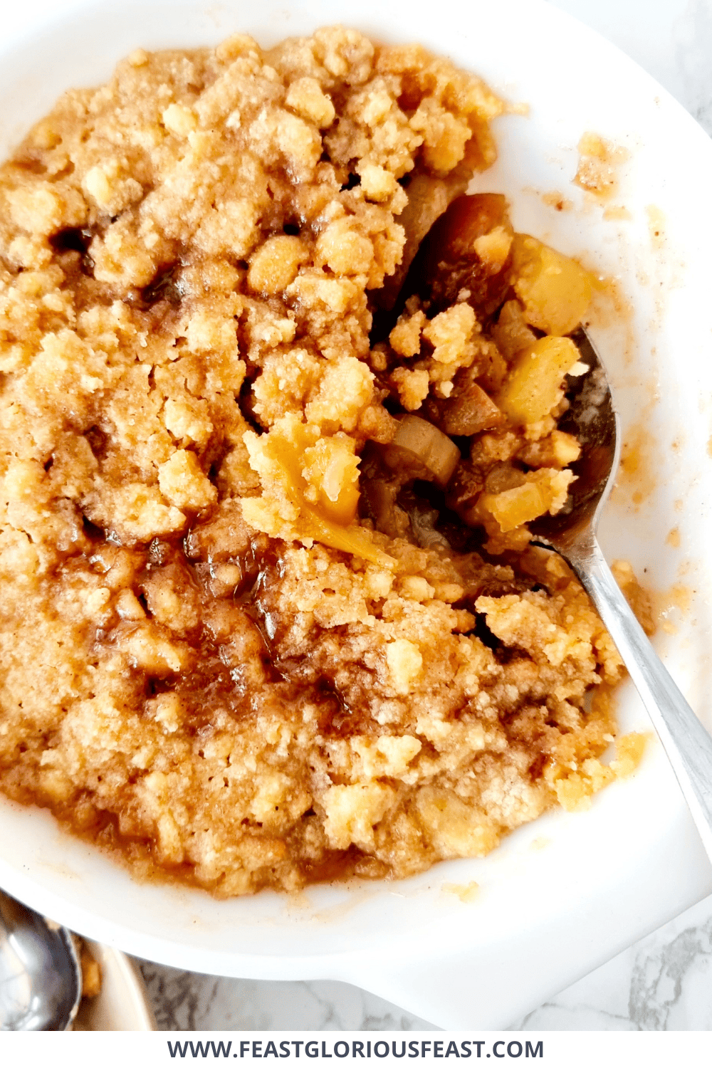 Leftover Mince Pie Apple Crumble (Microwave) – Feast Glorious Feast