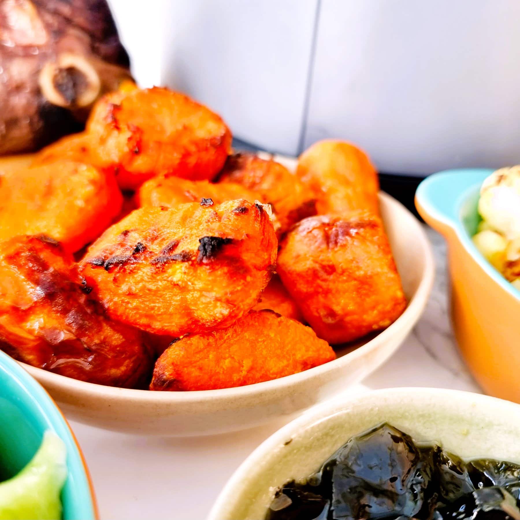 Air Fryer Roasted Sweet Potatoes (Par Boiled) – Feast Glorious Feast