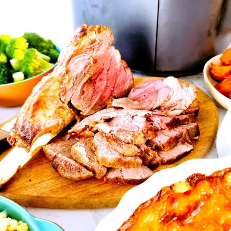 Air Fryer Half Leg of Lamb (Fast Roast) – Feast Glorious Feast