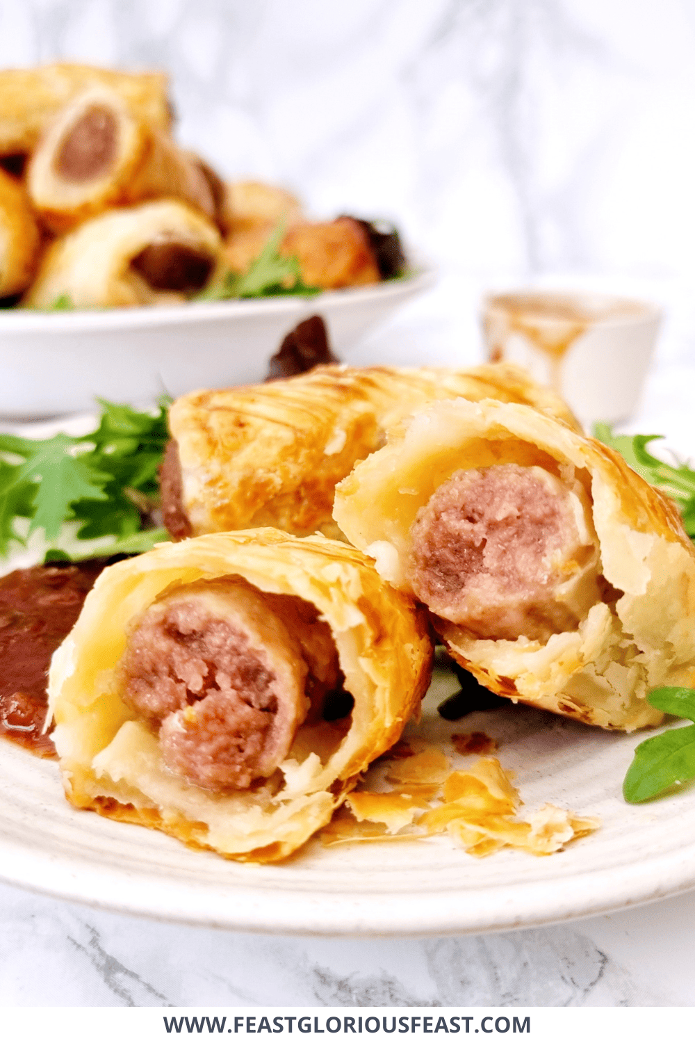 Easy Beef Sausage Rolls with Puff Pastry – Feast Glorious Feast
