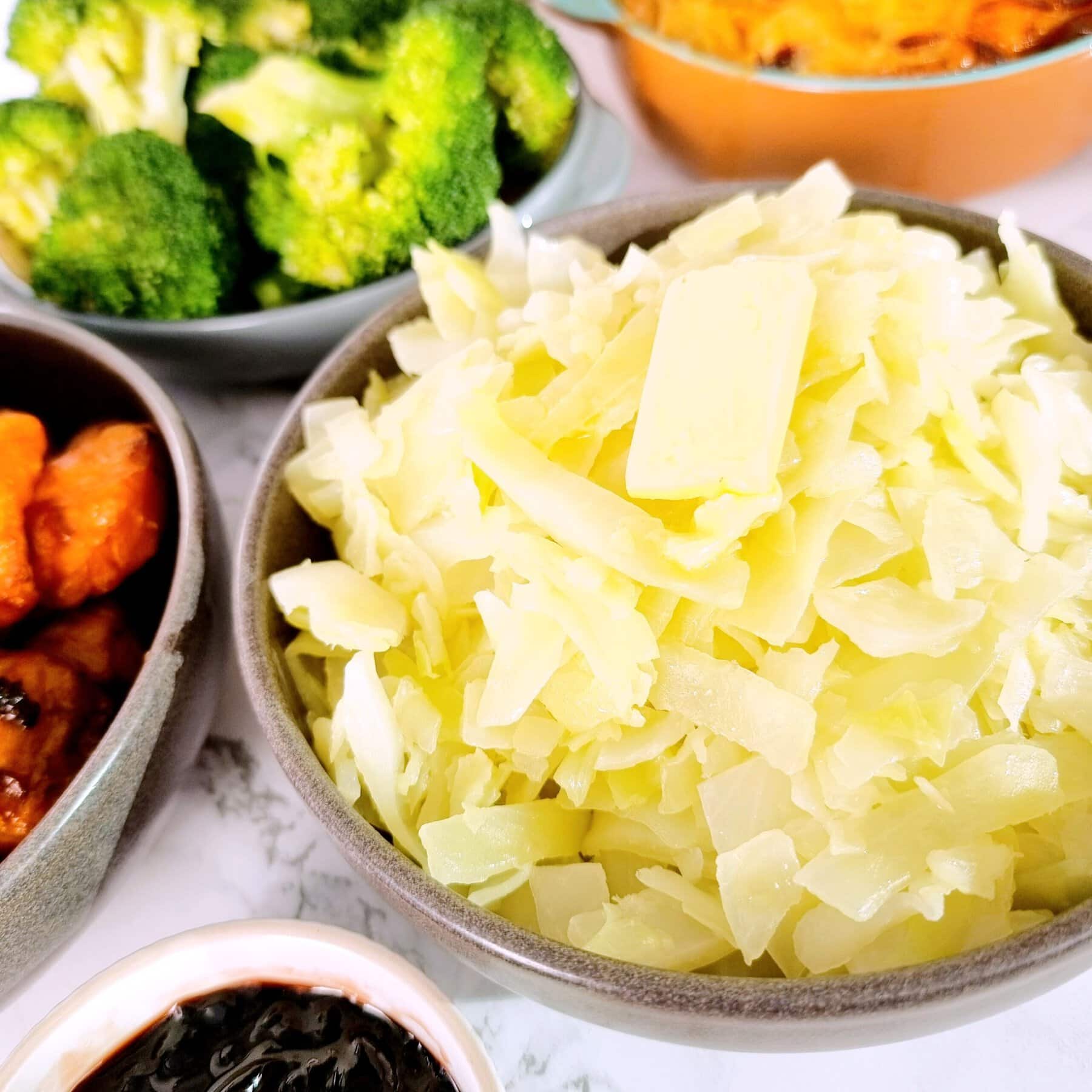 Simple Buttered White Cabbage – Feast Glorious Feast