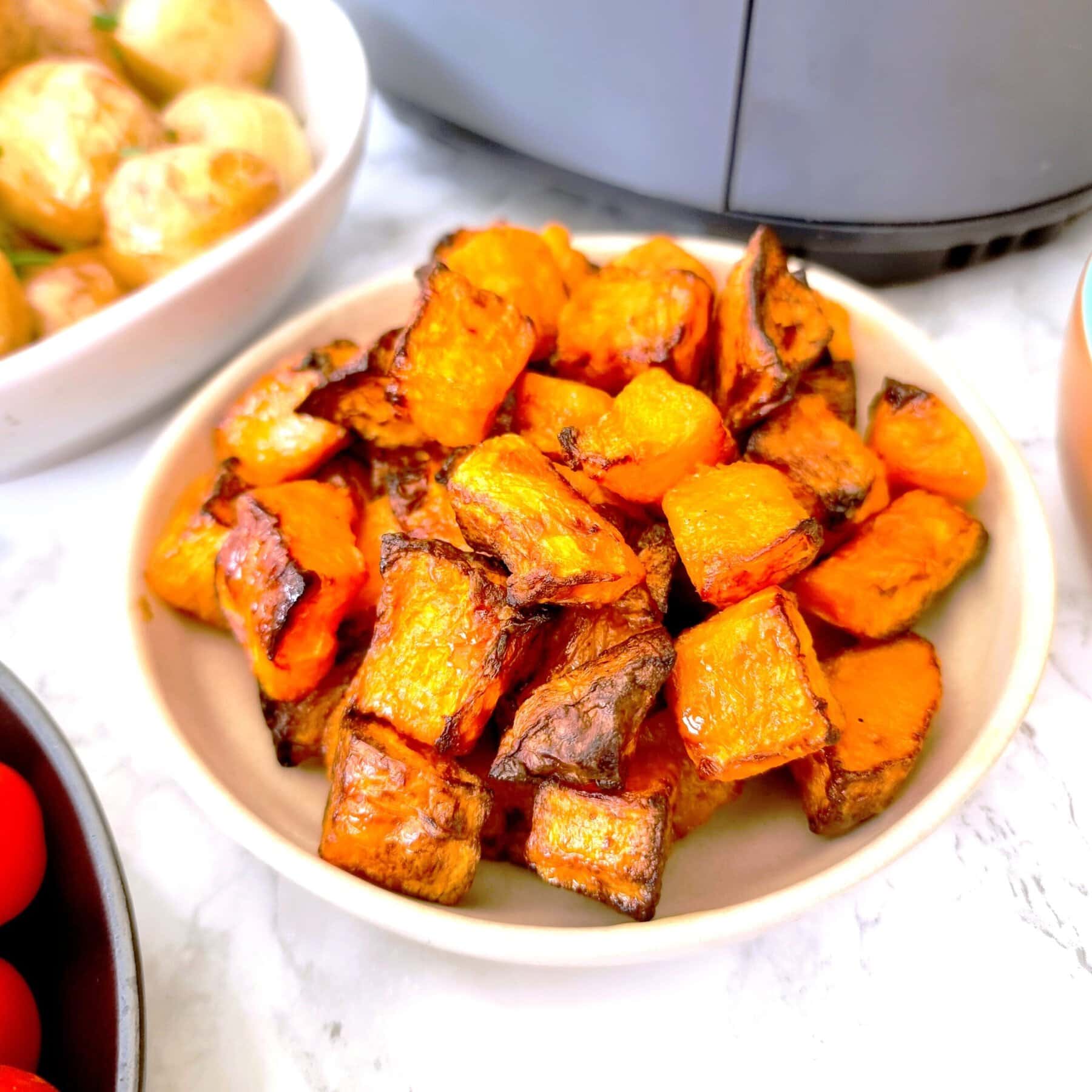 Air Fryer Roasted Butternut Squash Cubes – Feast Glorious Feast