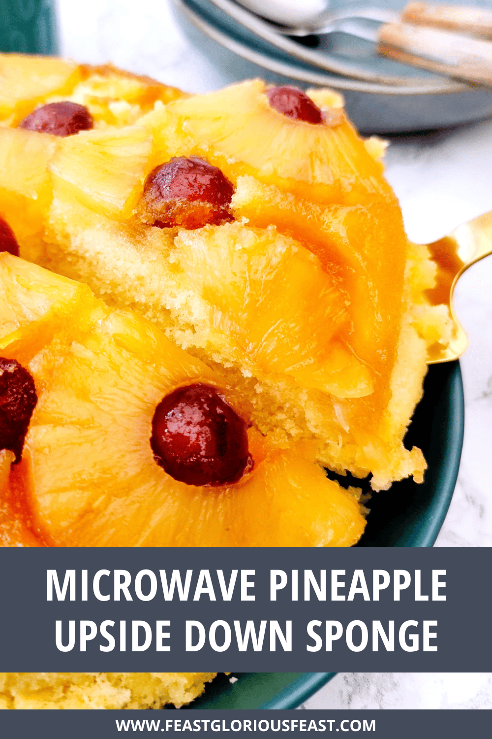 Microwave Pineapple Upside Down Cake – Feast Glorious Feast
