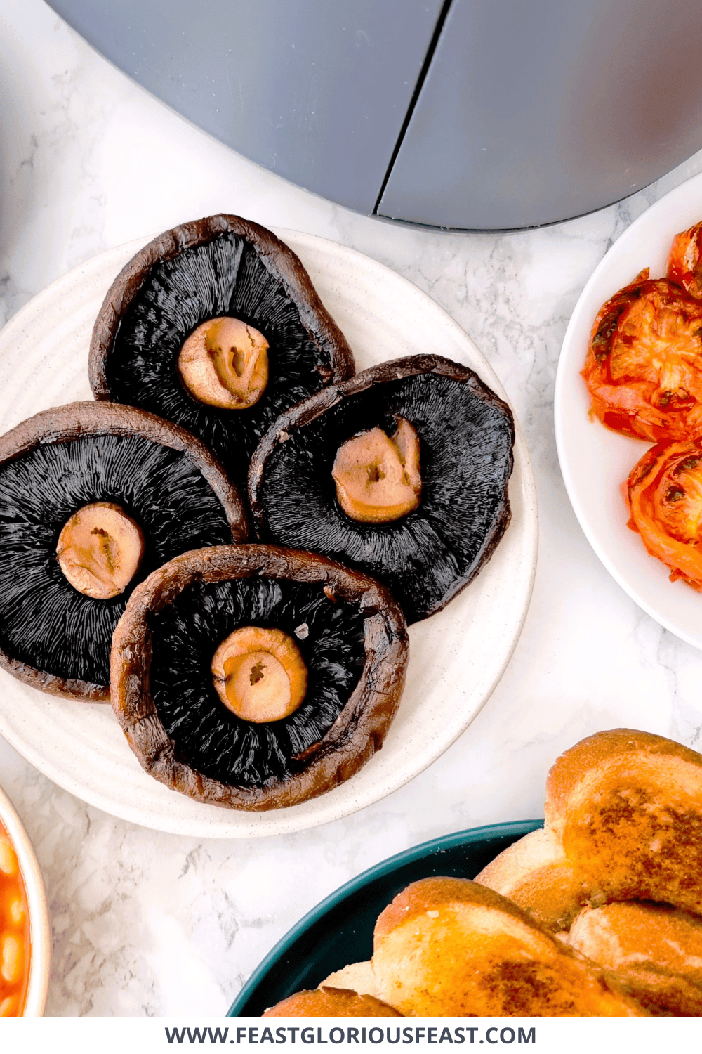 Air Fryer Large Flat Mushrooms (Portobello) – Feast Glorious Feast