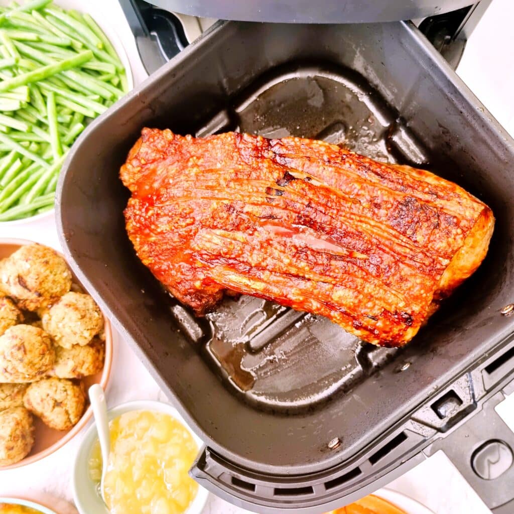 Air Fryer Pork Shoulder Joint with Crackling – Feast Glorious Feast