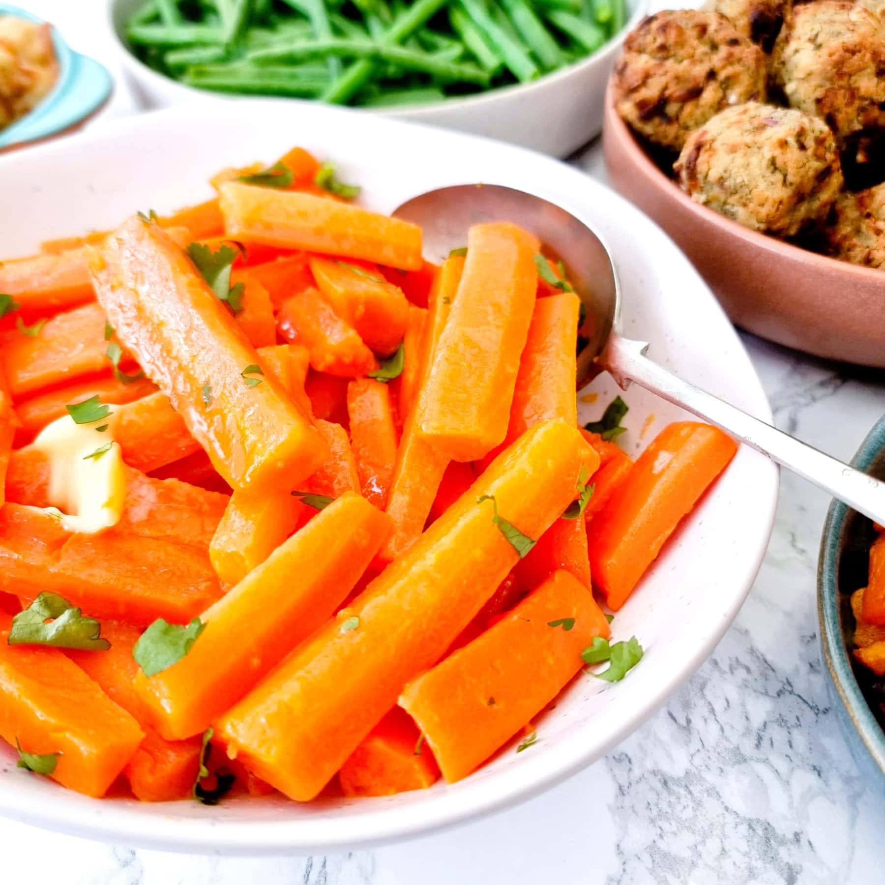 Simple Buttered Carrot Batons – Feast Glorious Feast