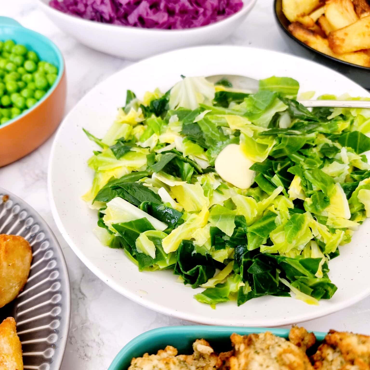 Simply Buttered Spring Greens – Feast Glorious Feast