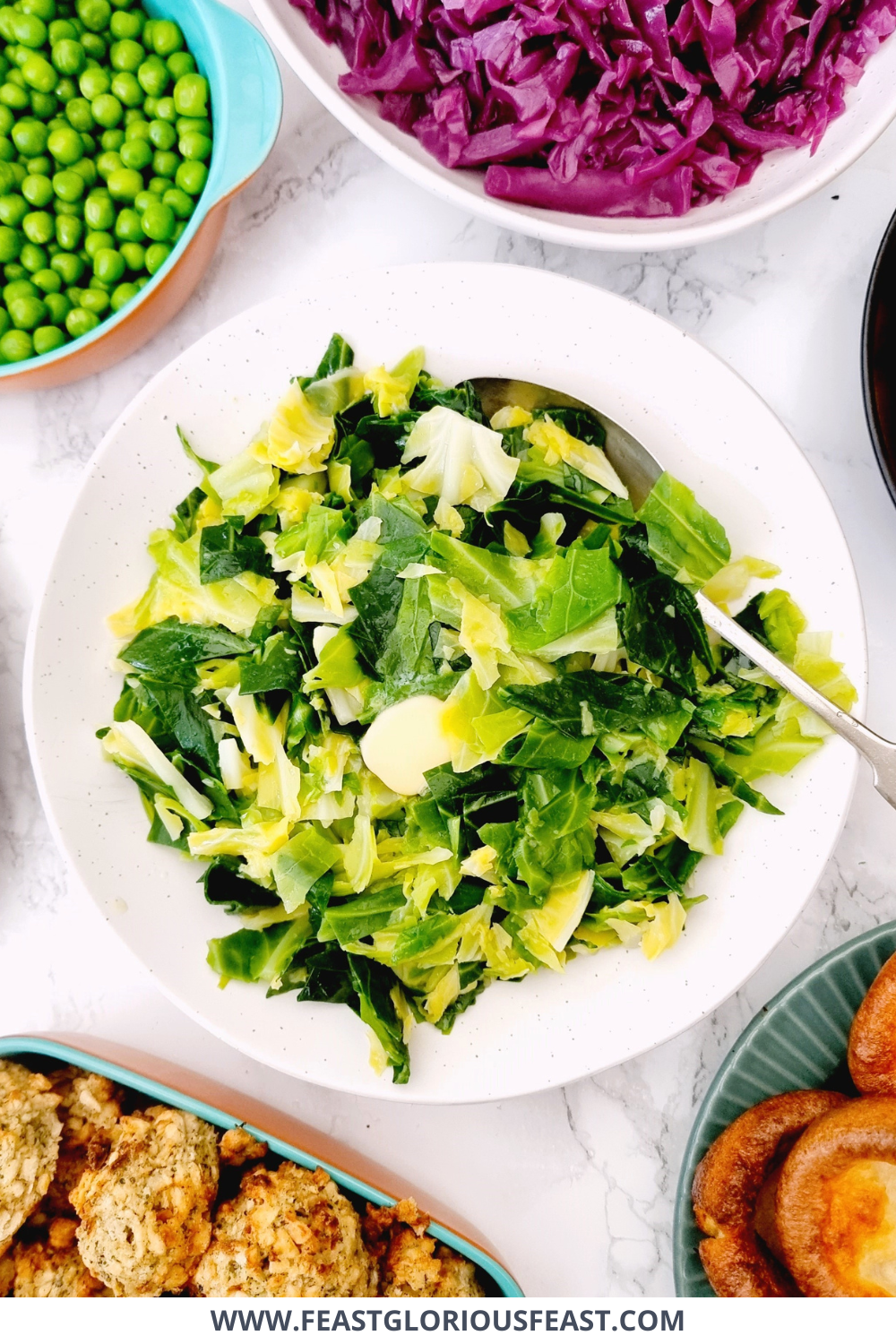 Simply Buttered Spring Greens – Feast Glorious Feast