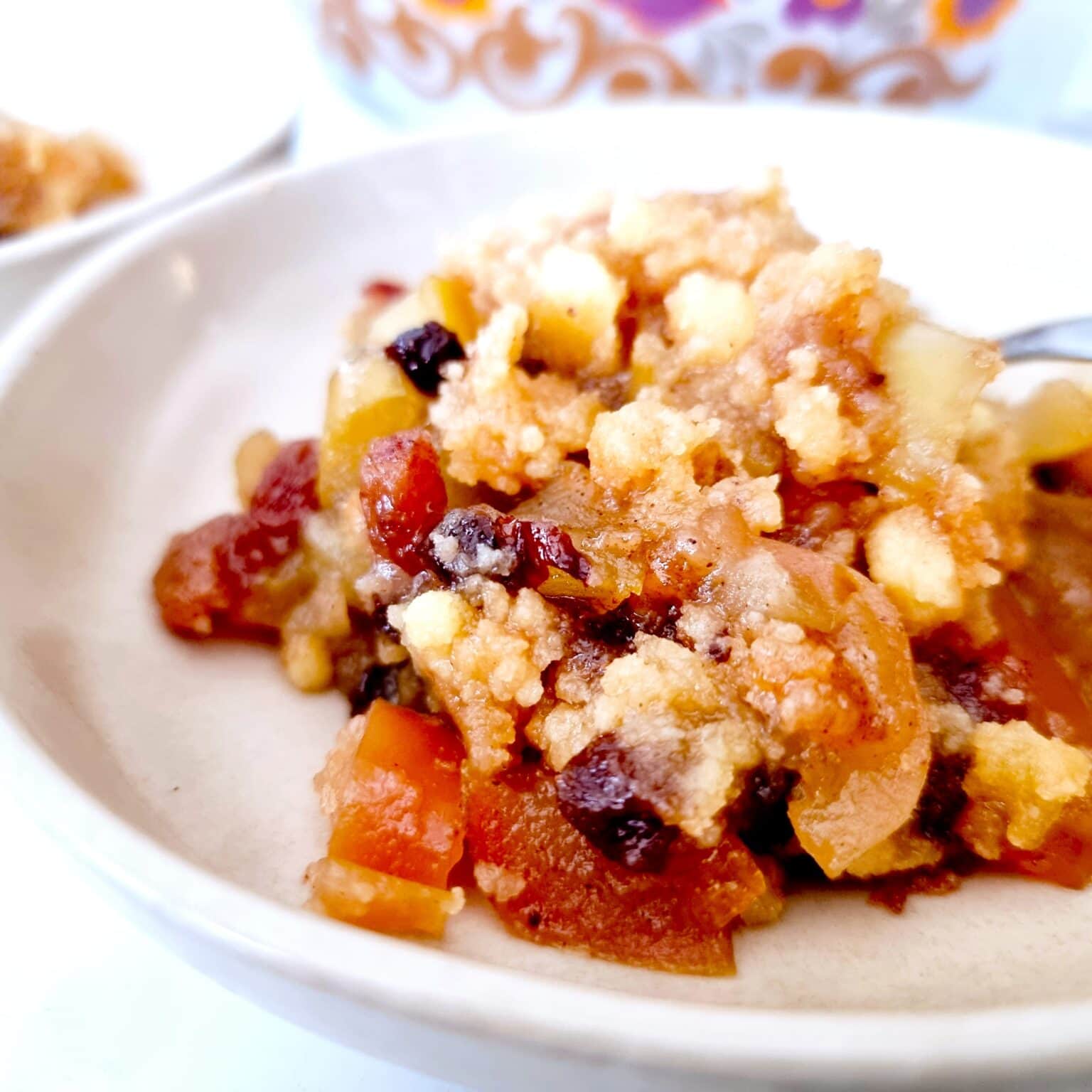 Leftover Mince Pie Apple Crumble (Microwave) – Feast Glorious Feast