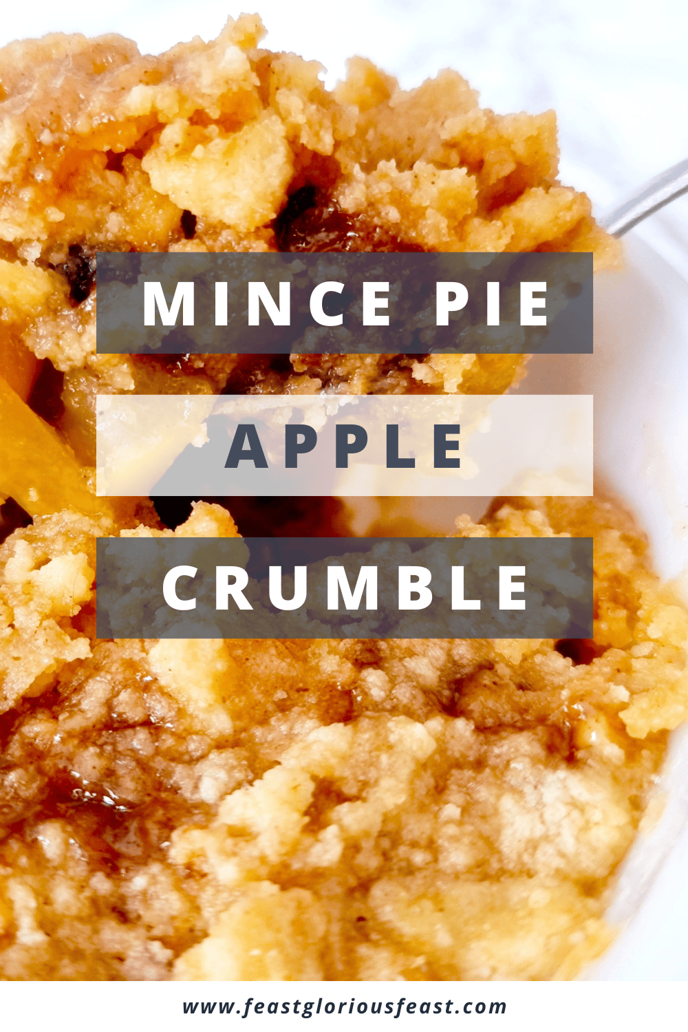 Leftover Mince Pie Apple Crumble (Microwave) – Feast Glorious Feast