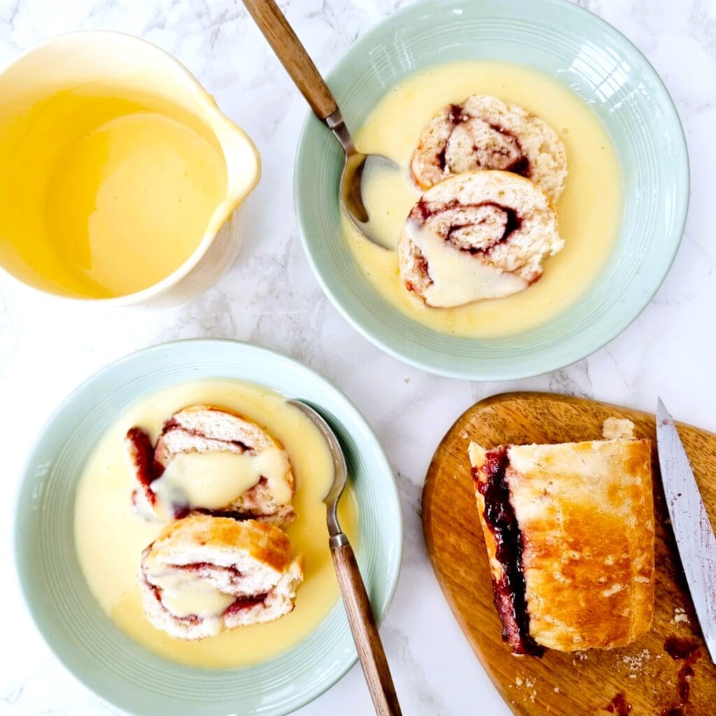 Suet Jam Roly Poly (Air Fryer Recipe) – Feast Glorious Feast