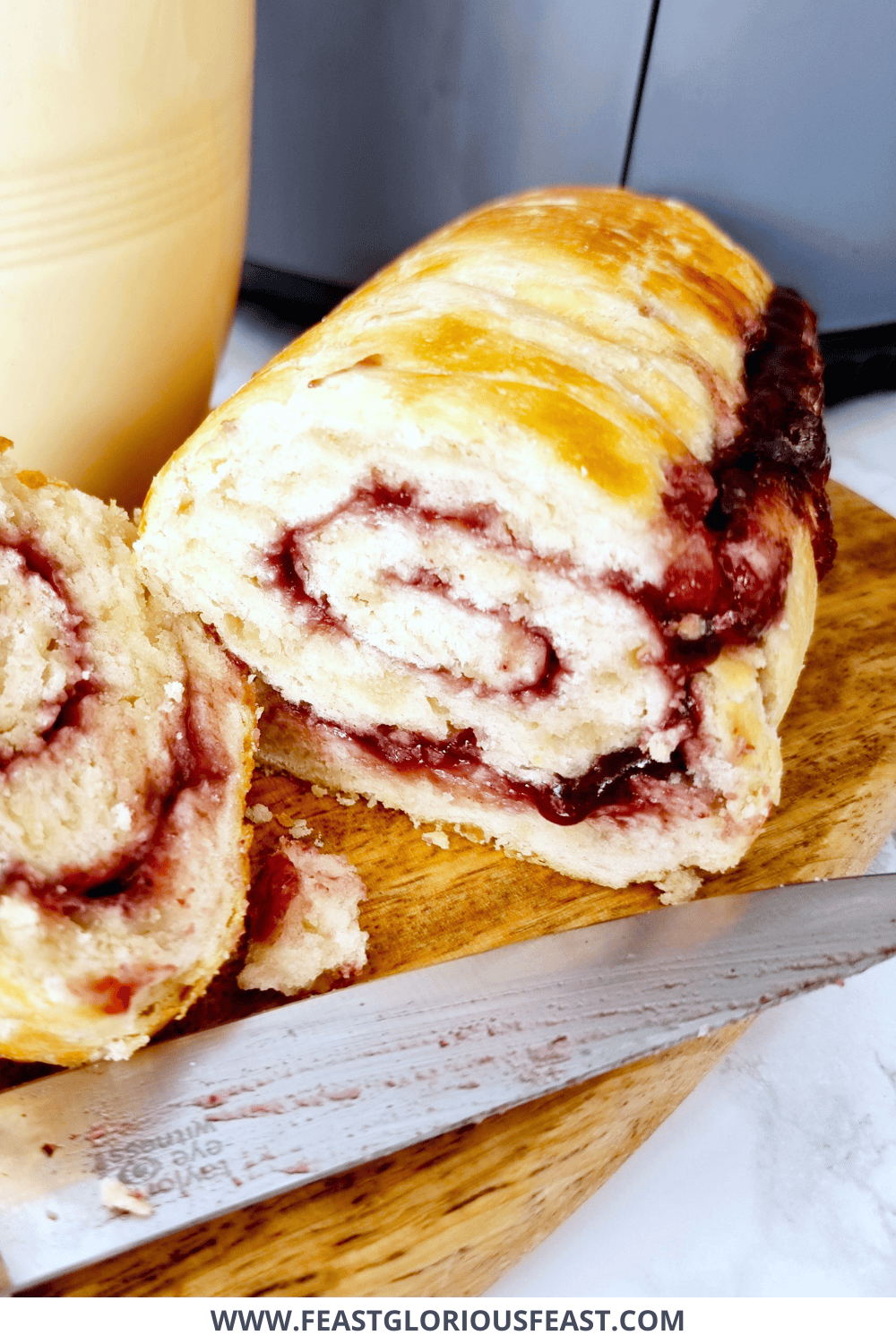 Suet Jam Roly Poly (Air Fryer Recipe) – Feast Glorious Feast