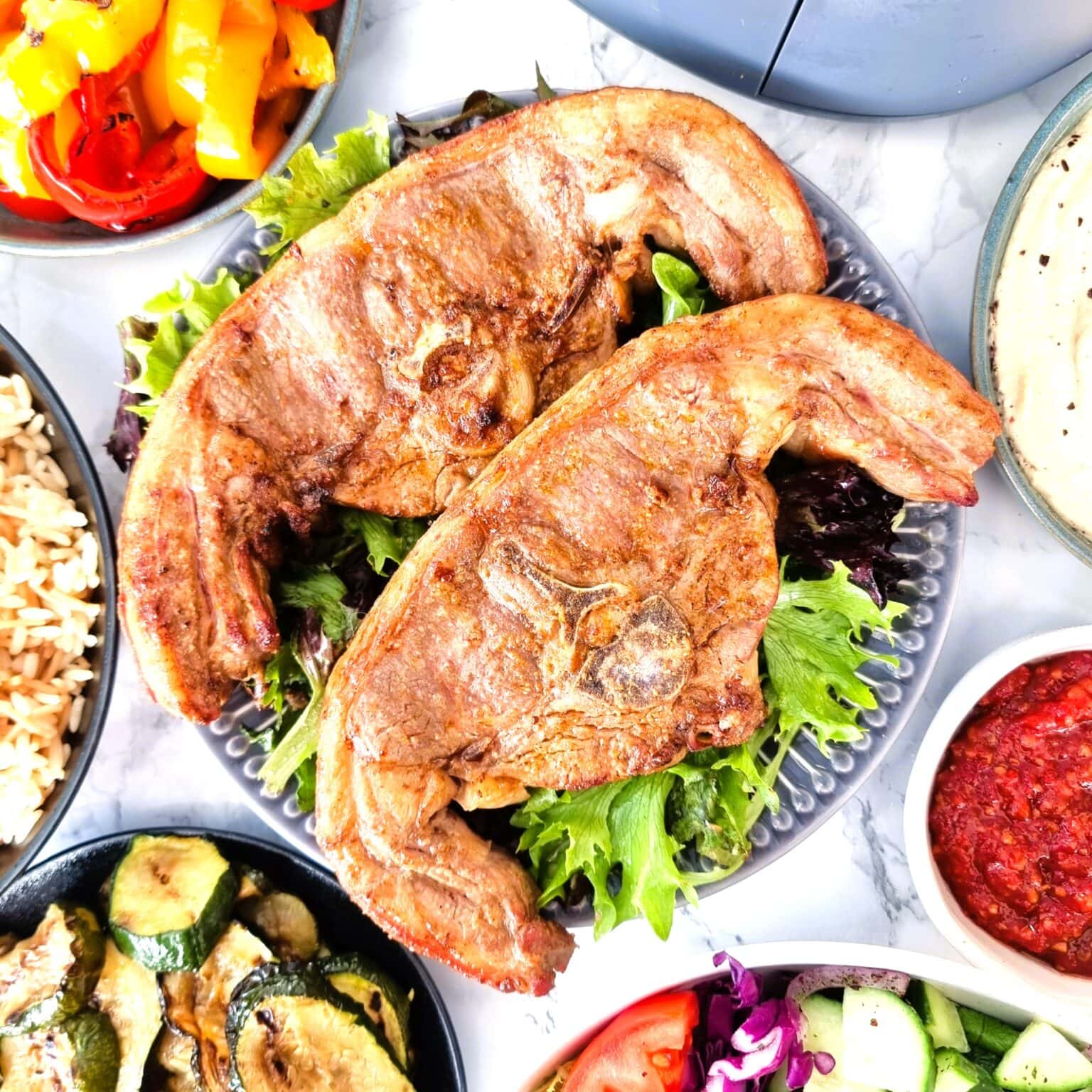 Air Fryer Barnsley Lamb Chops - Saddle Chops – Feast Glorious Feast