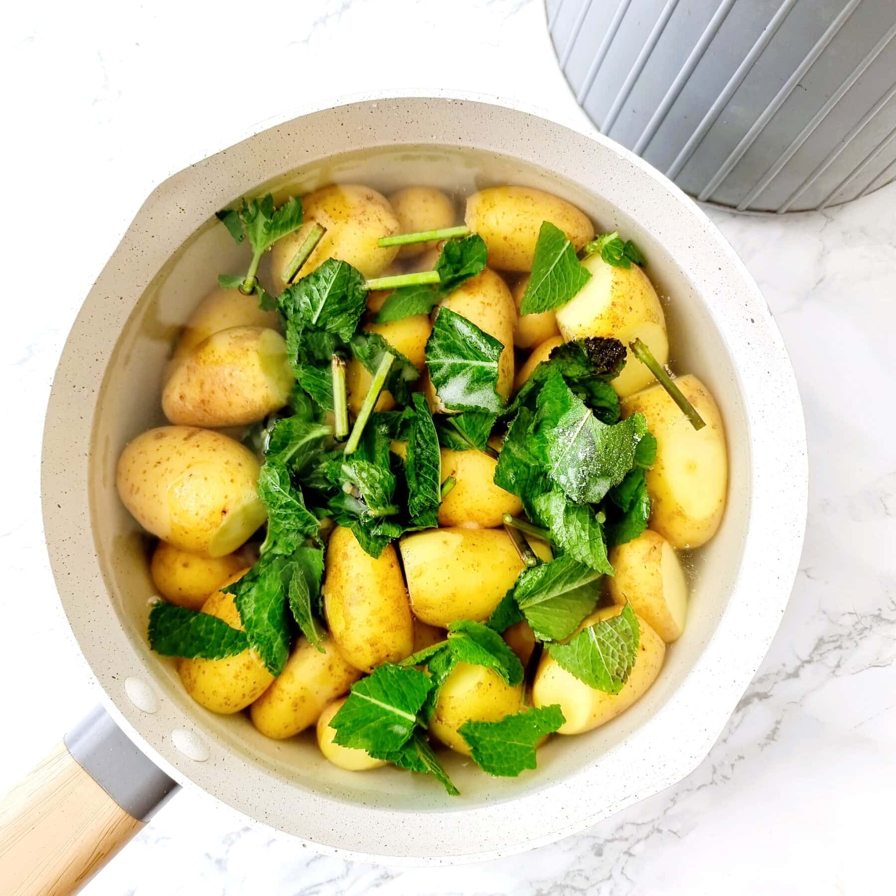 Minted Boiled New Potatoes – Feast Glorious Feast