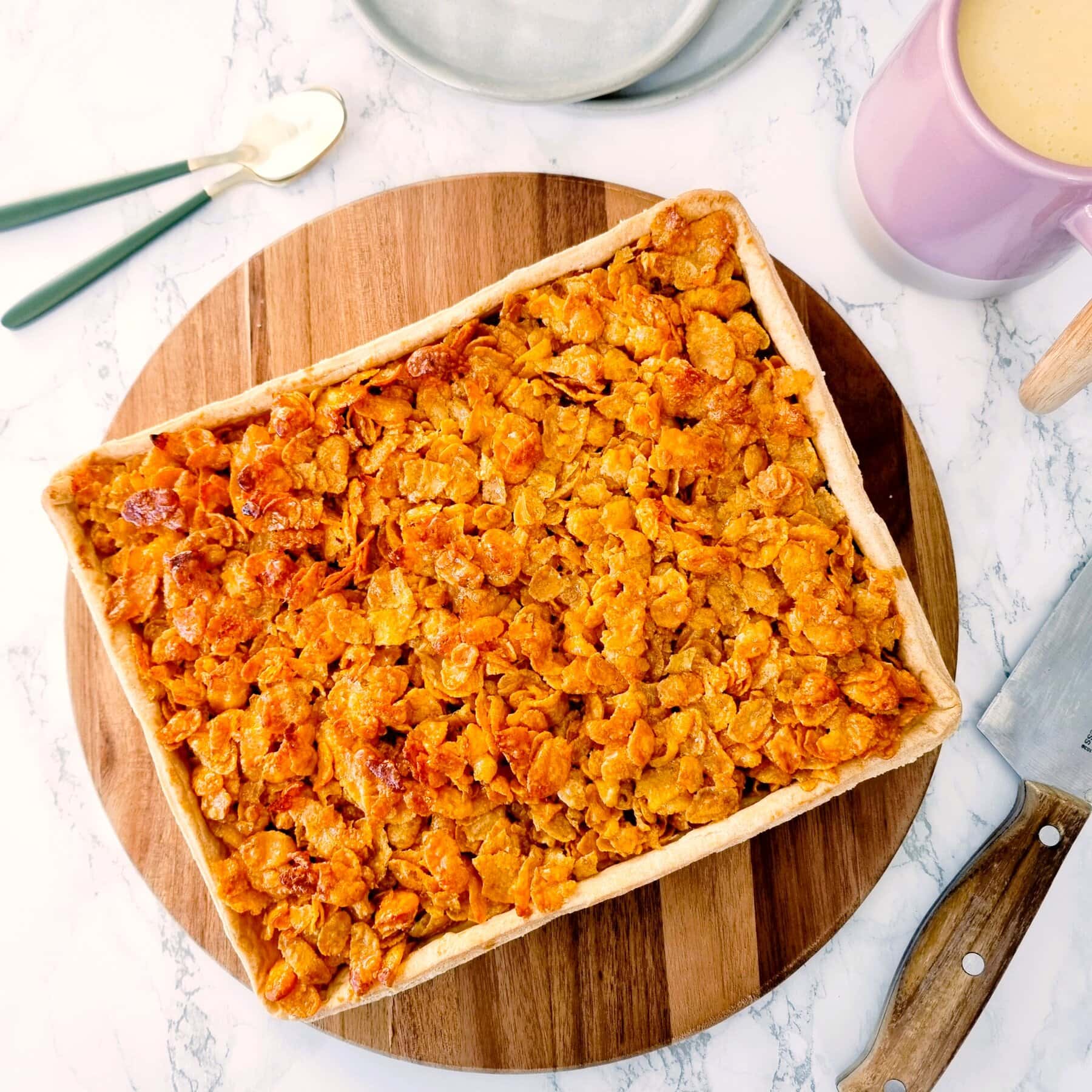 Cornflake Tart Slice - British School Recipe – Feast Glorious Feast