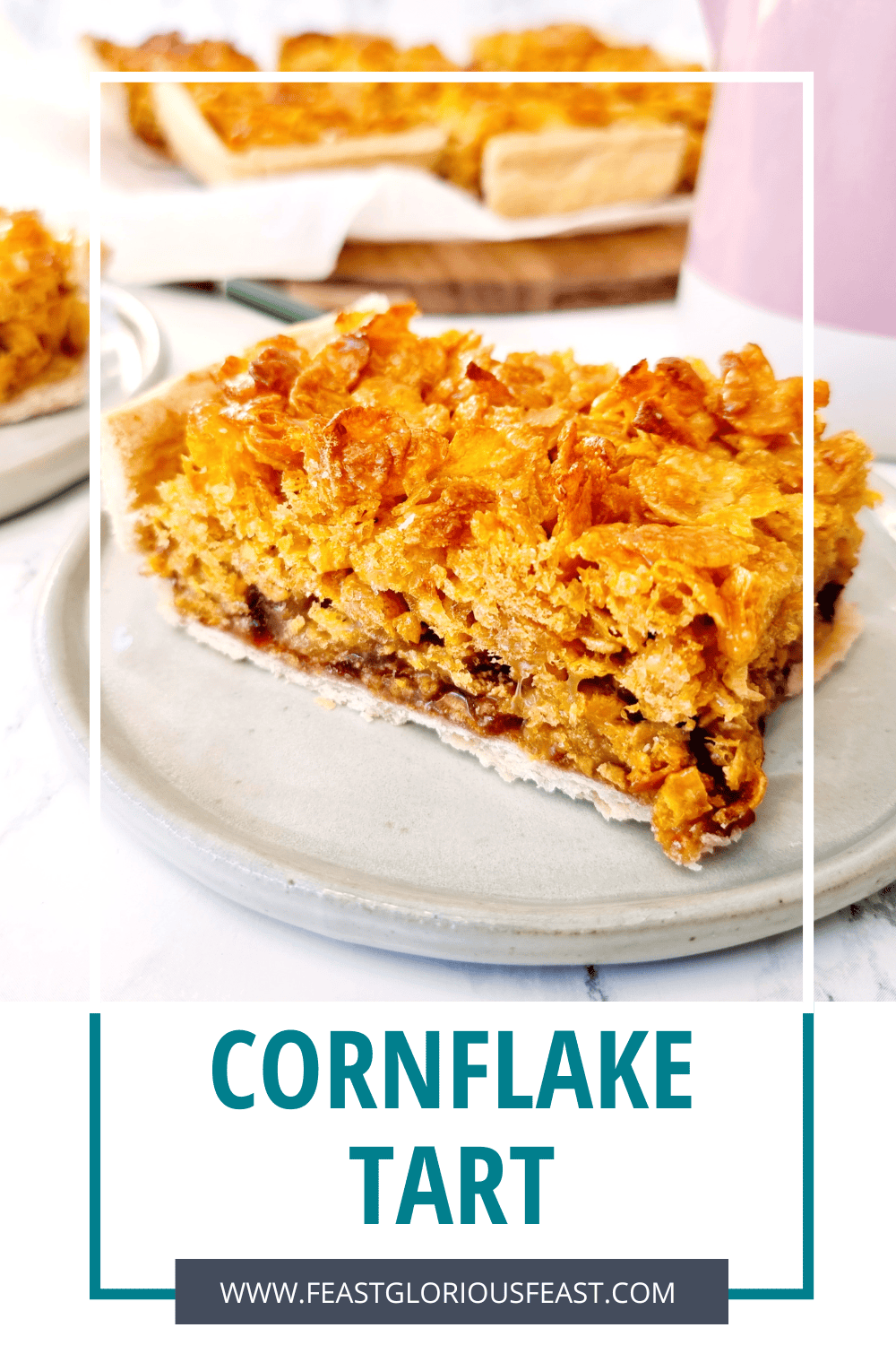 Cornflake Tart Slice - British School Recipe – Feast Glorious Feast
