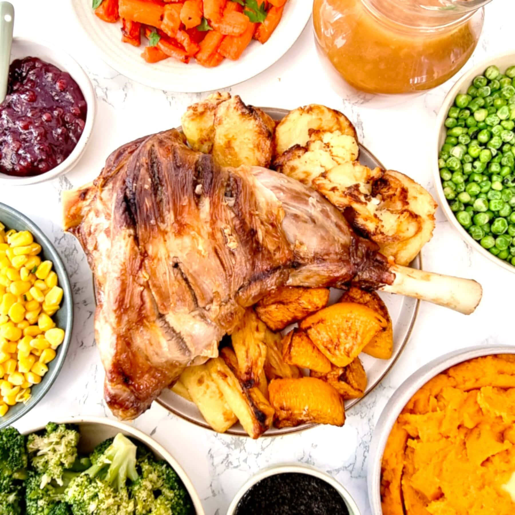 Simple Roast Half Leg of Lamb – Feast Glorious Feast