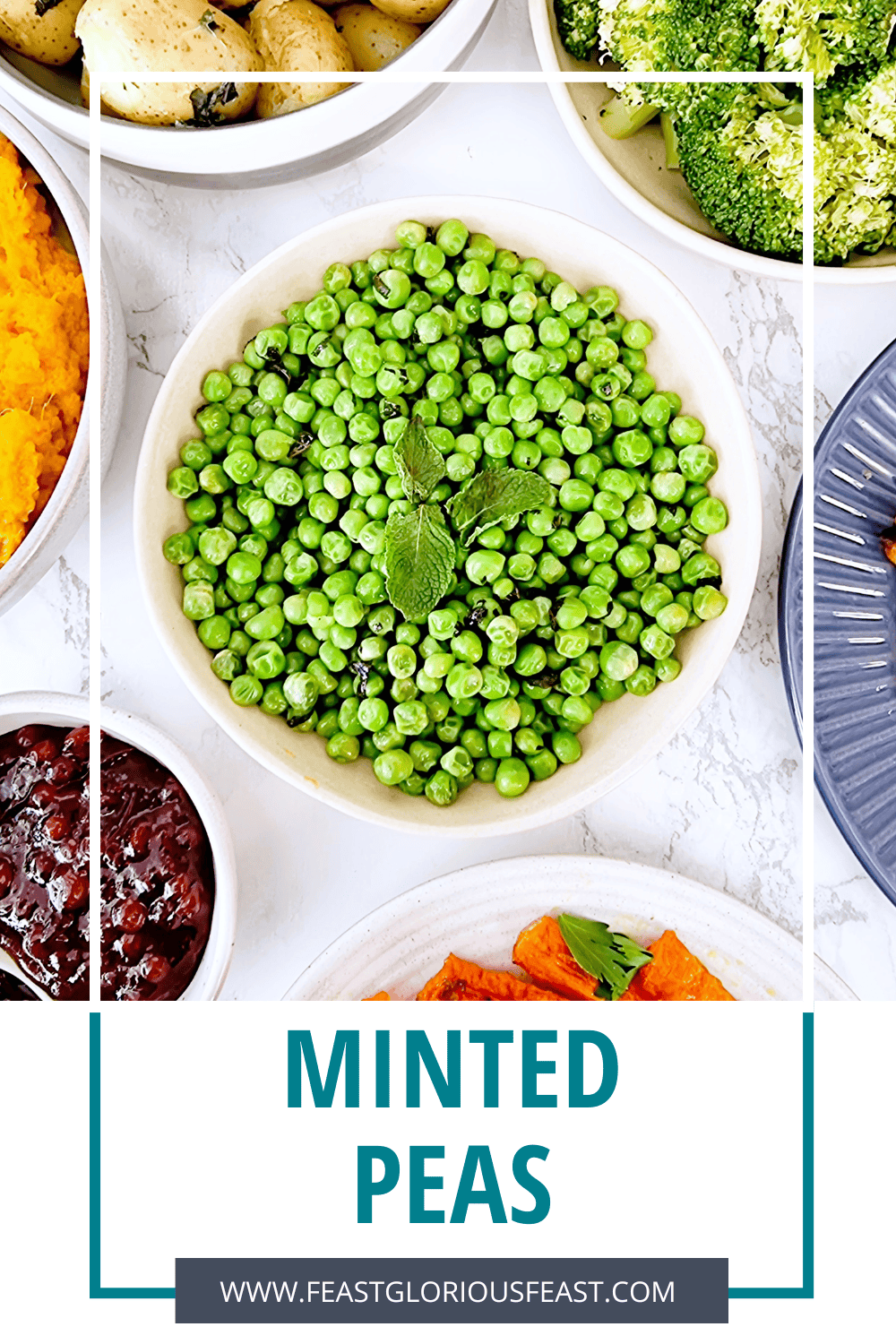 Minted Peas with Fresh Mint Leaves – Feast Glorious Feast