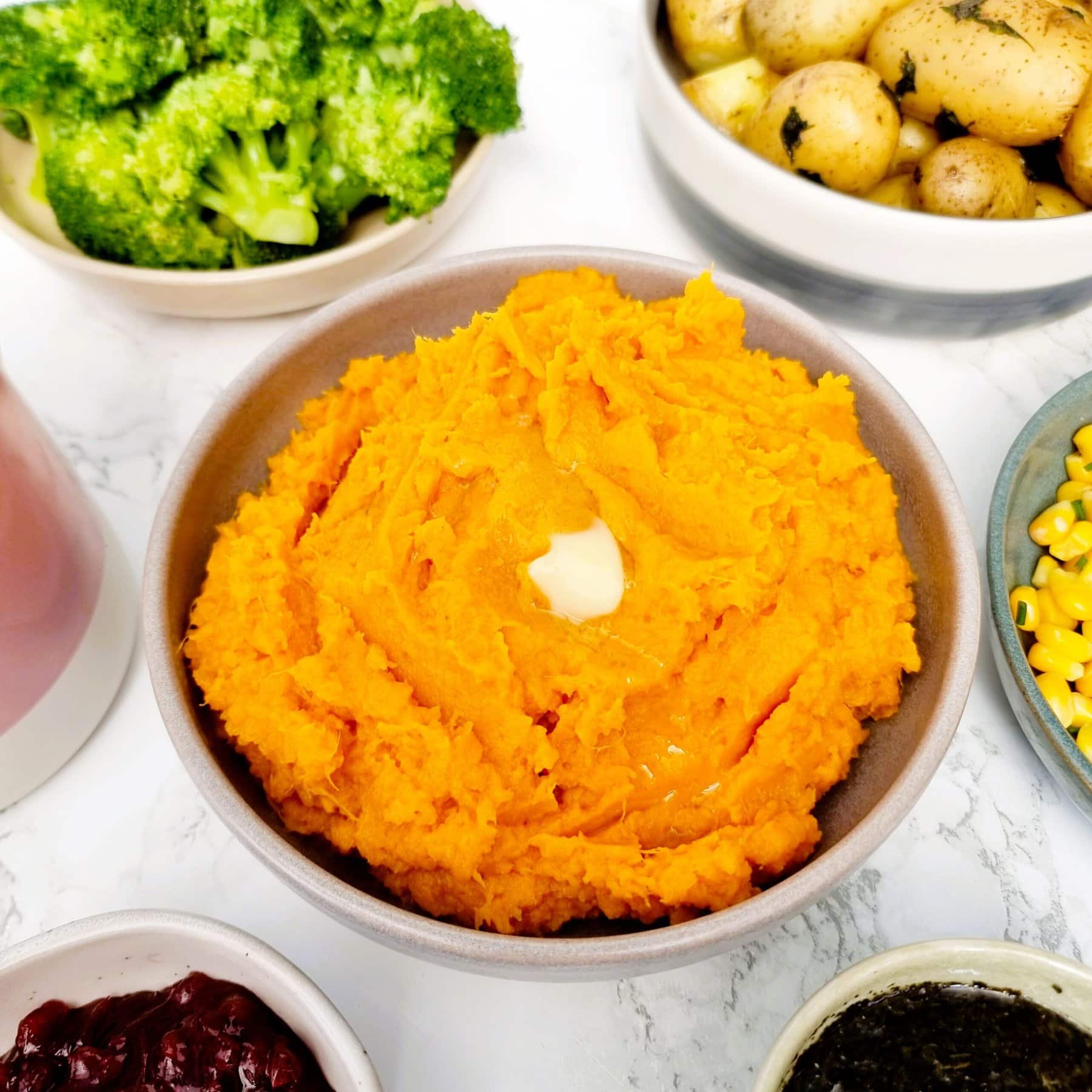 Sweet Potato Mash with Butter (No Cream) – Feast Glorious Feast